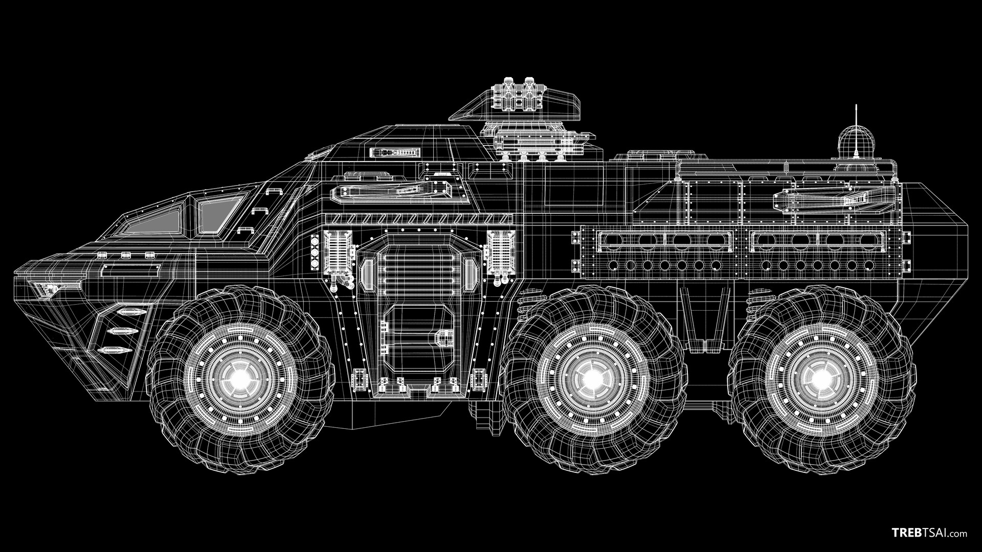 Treb Tsai | 3D Environment Artist - Hard Surface Vehicle Design in Maya