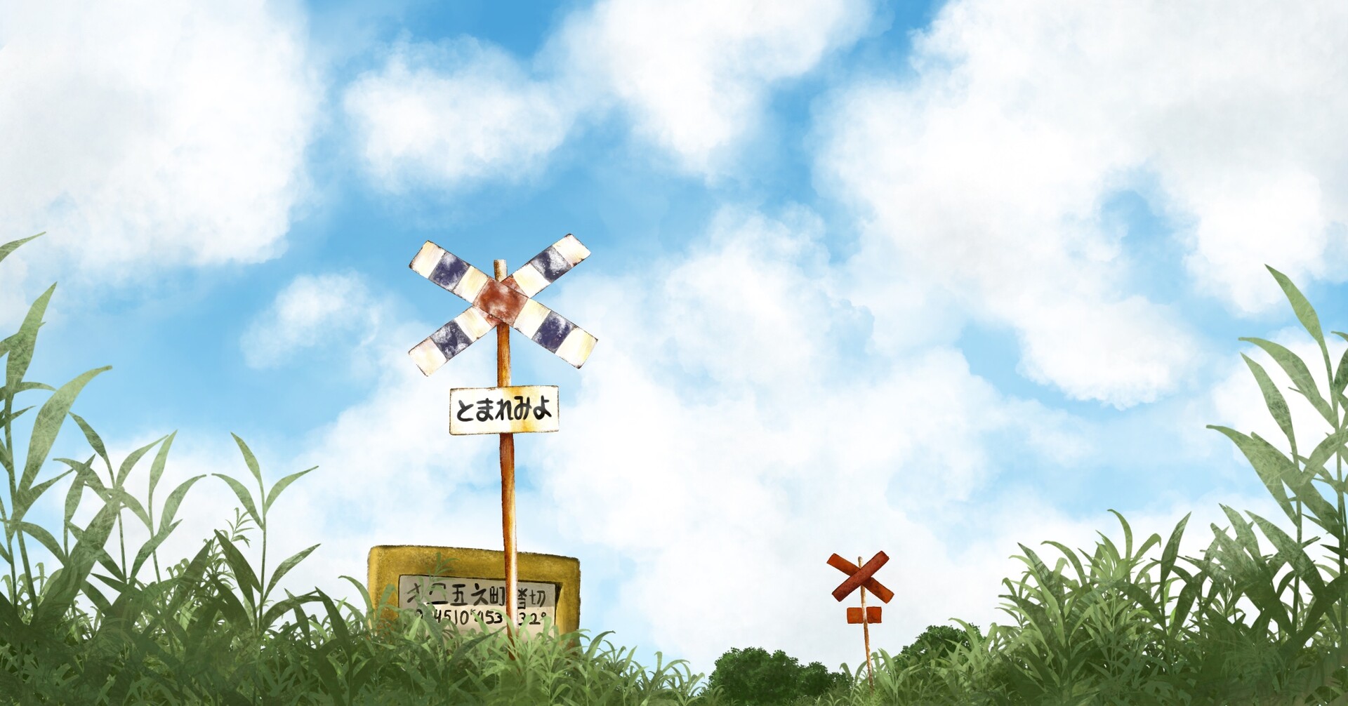 ArtStation - Train station in a summer day