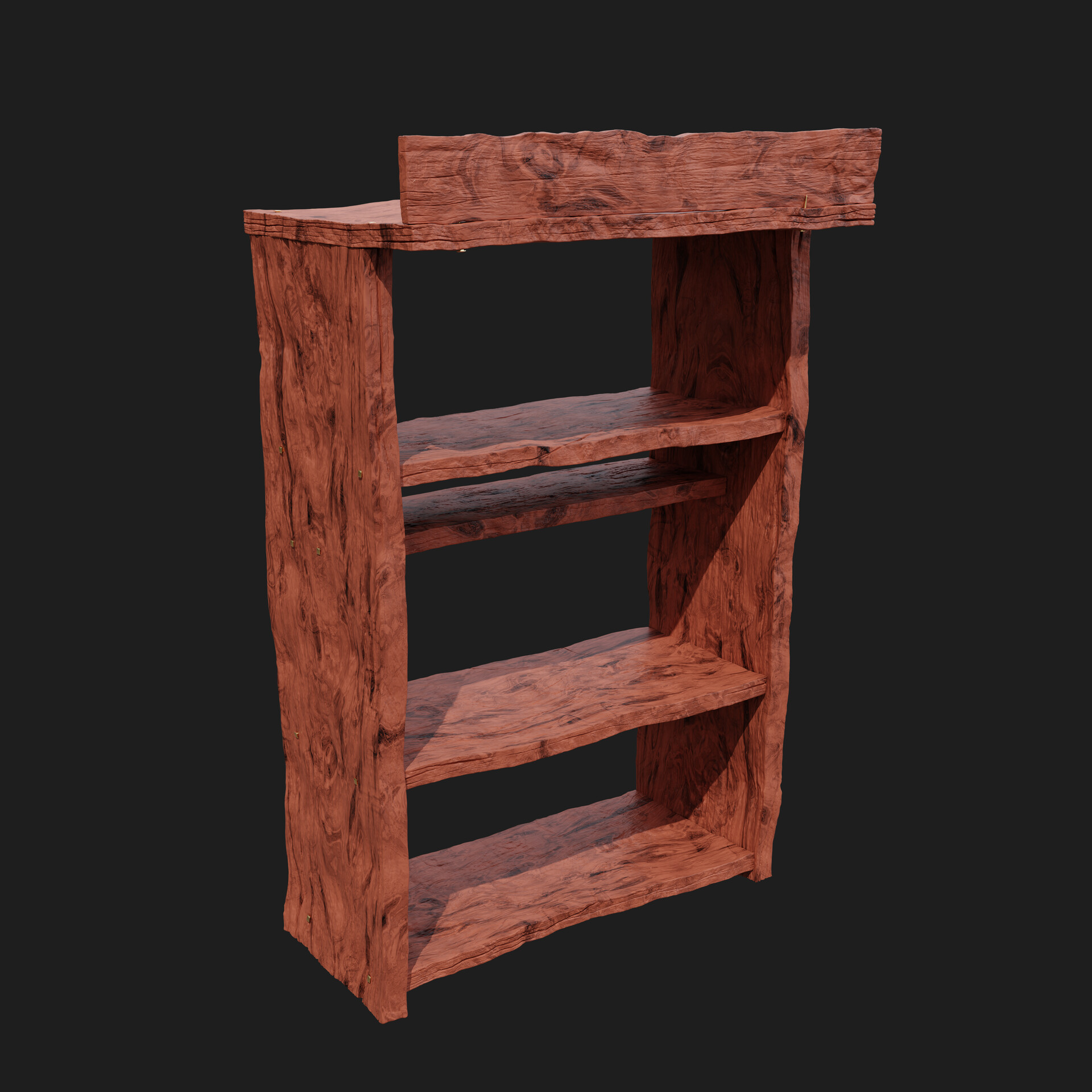 ArtStation - Wooden Shelf - Hero Prop