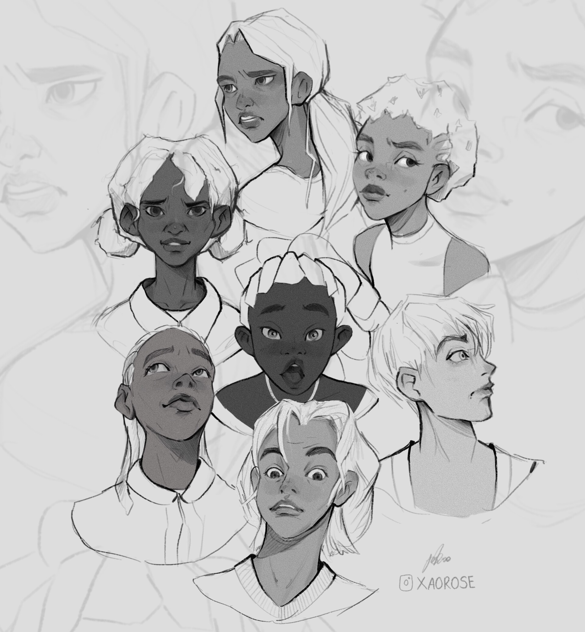 ArtStation - Facial expressions