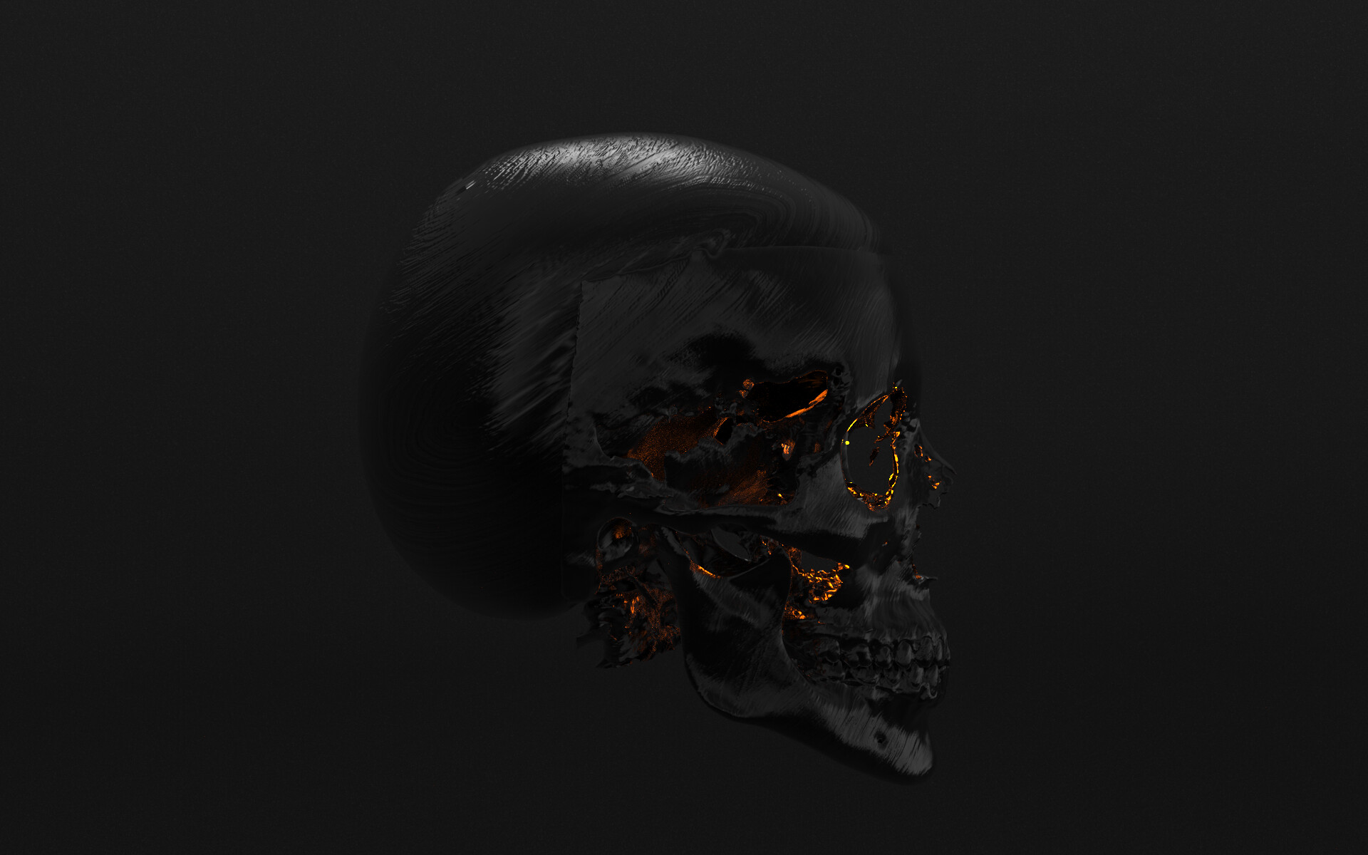 ArtStation - Broken Volcano Skull