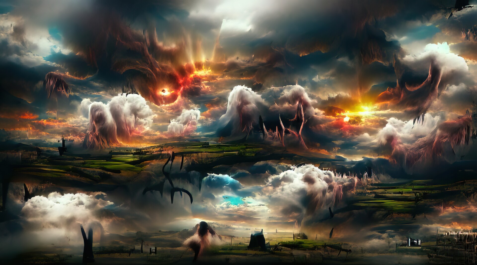 ArtStation - Land of sunshine & Demons #3 [Night cafe]