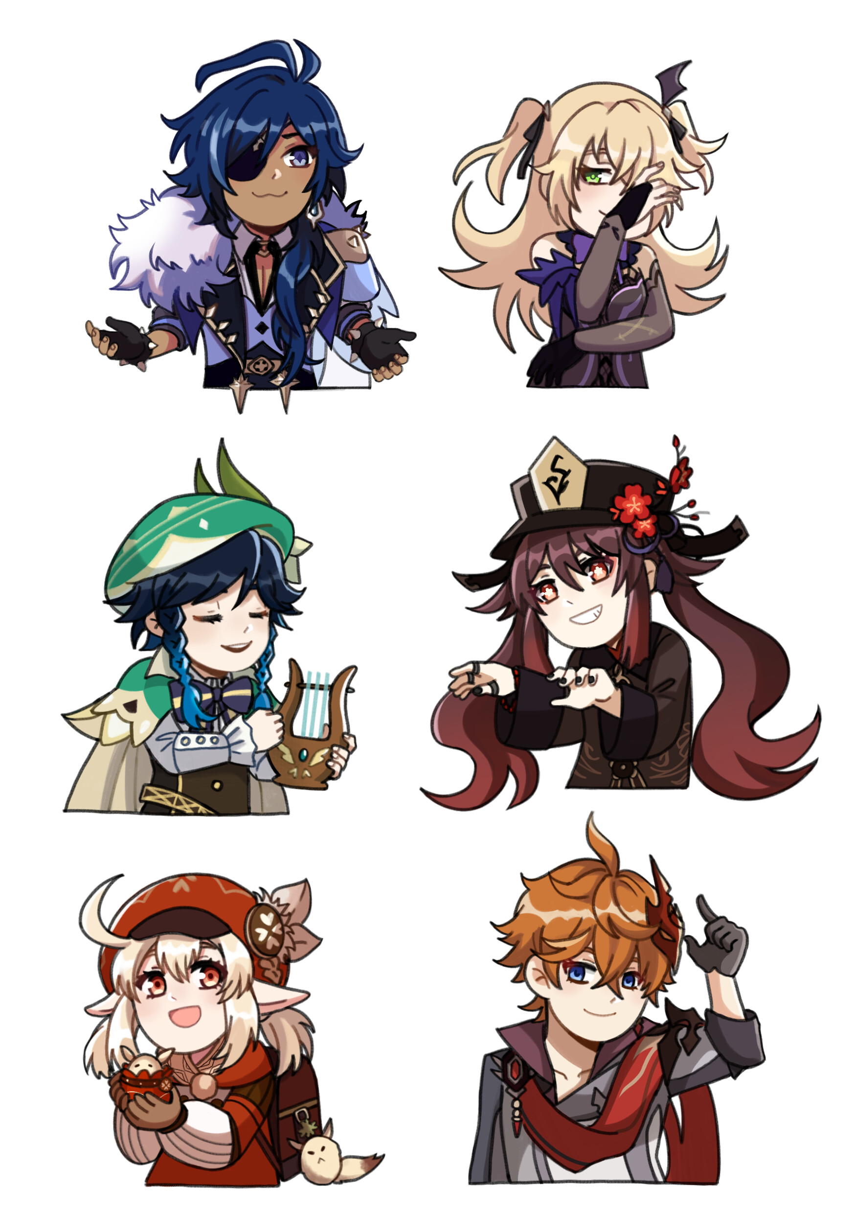 ArtStation - Genshin stickers