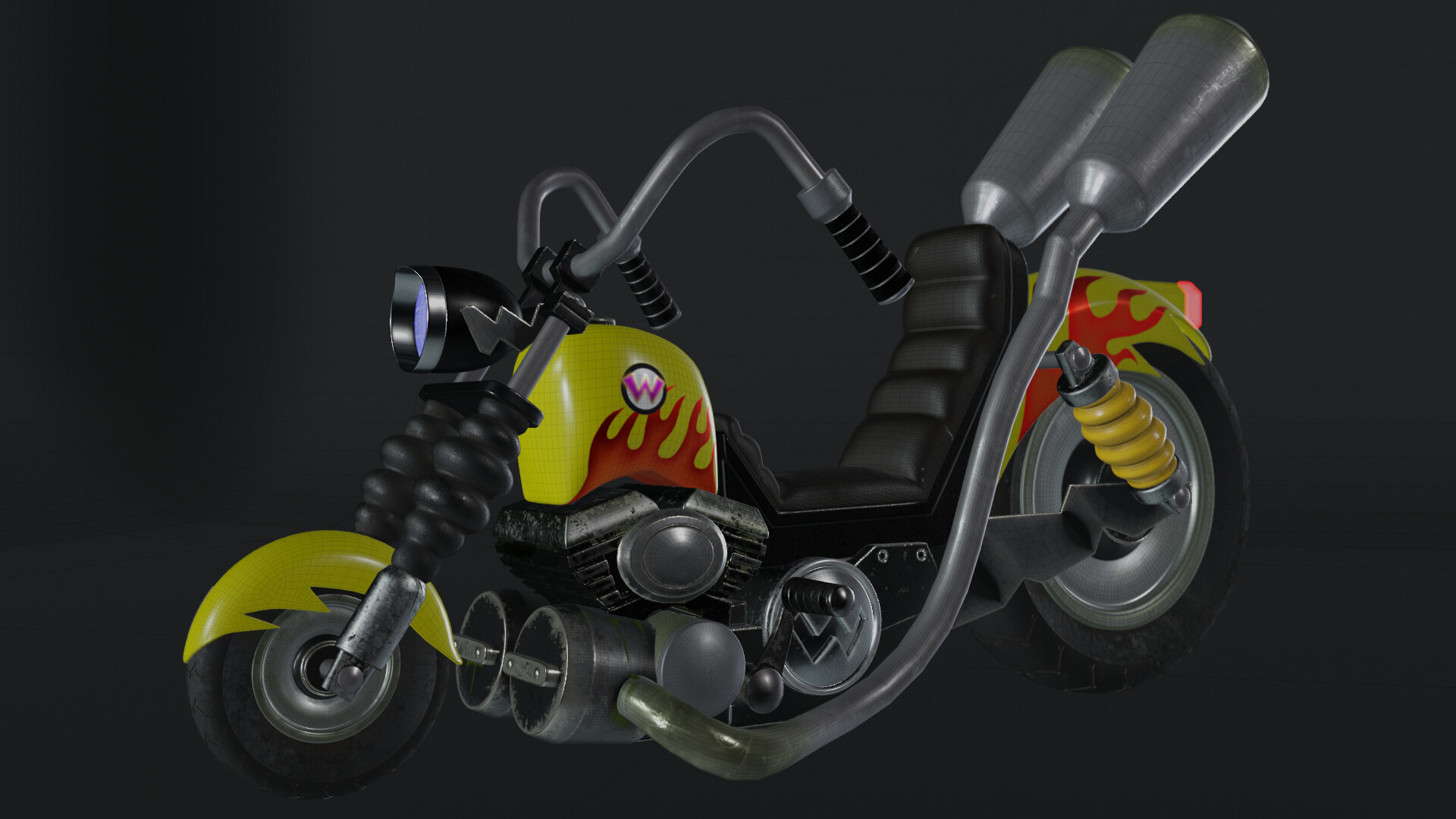 JMolina3Dart - Wario Bike "Fan Art"