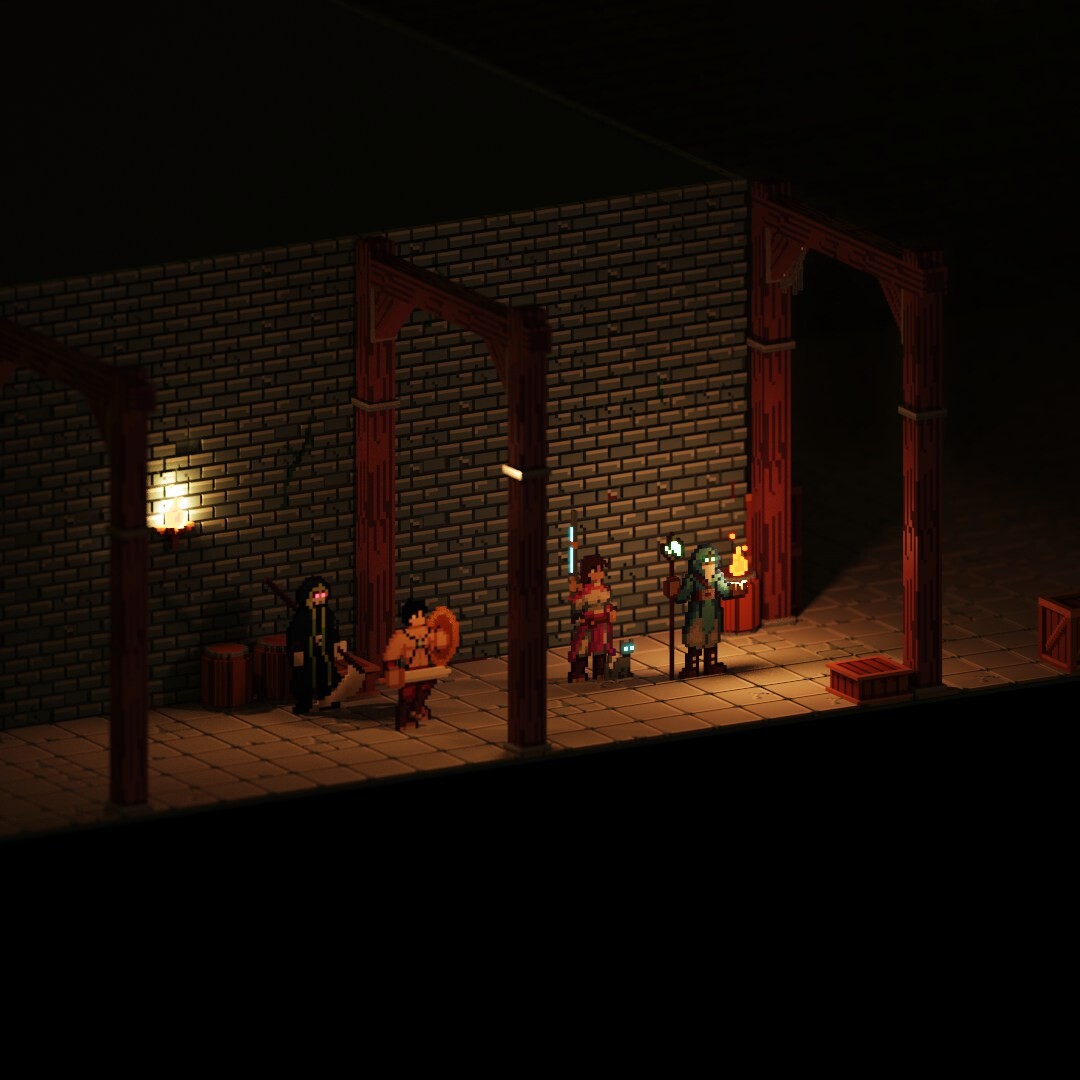 ArtStation - Dungeon Crawl Voxel art