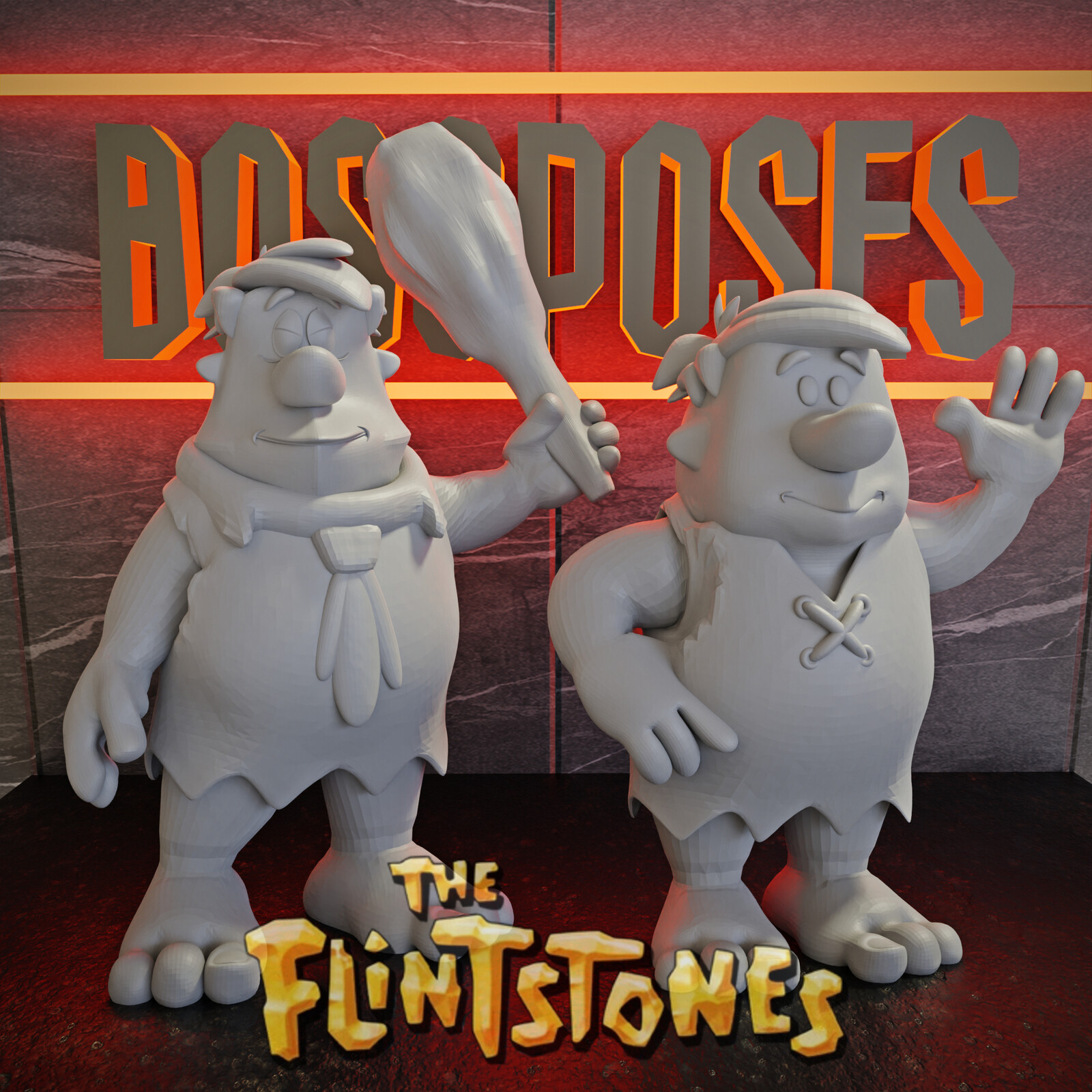 Kohdy Mcintyre - Flint stones 3DPrint ready