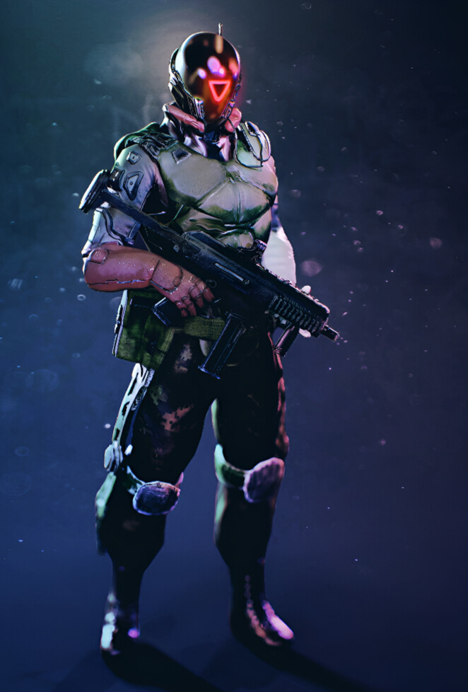 ArtStation - Super Soldier concept sculpt