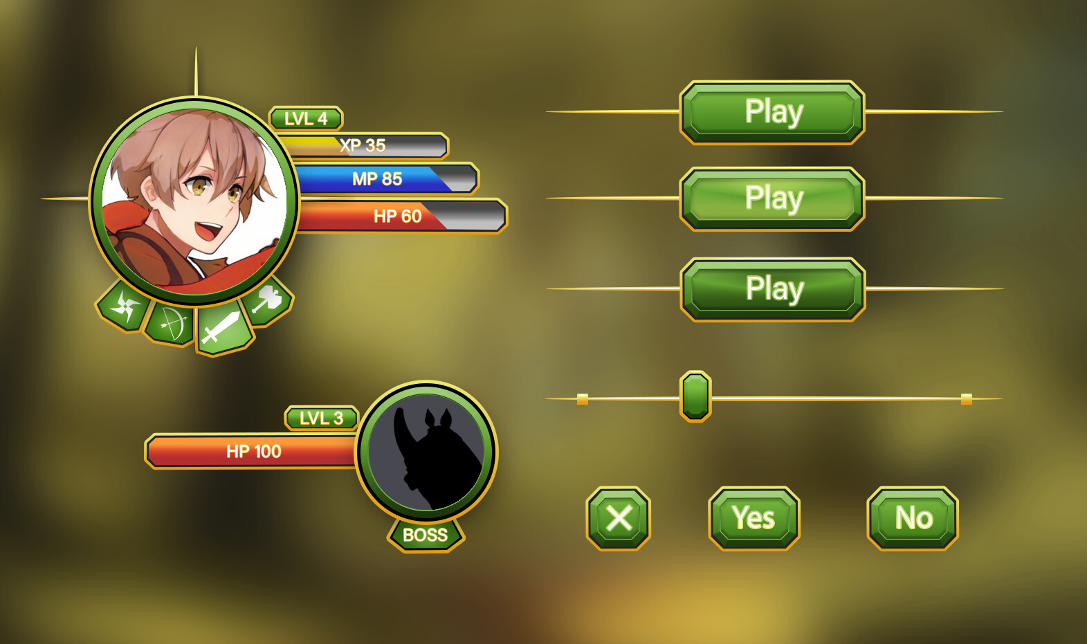 ArtStation - UI, button