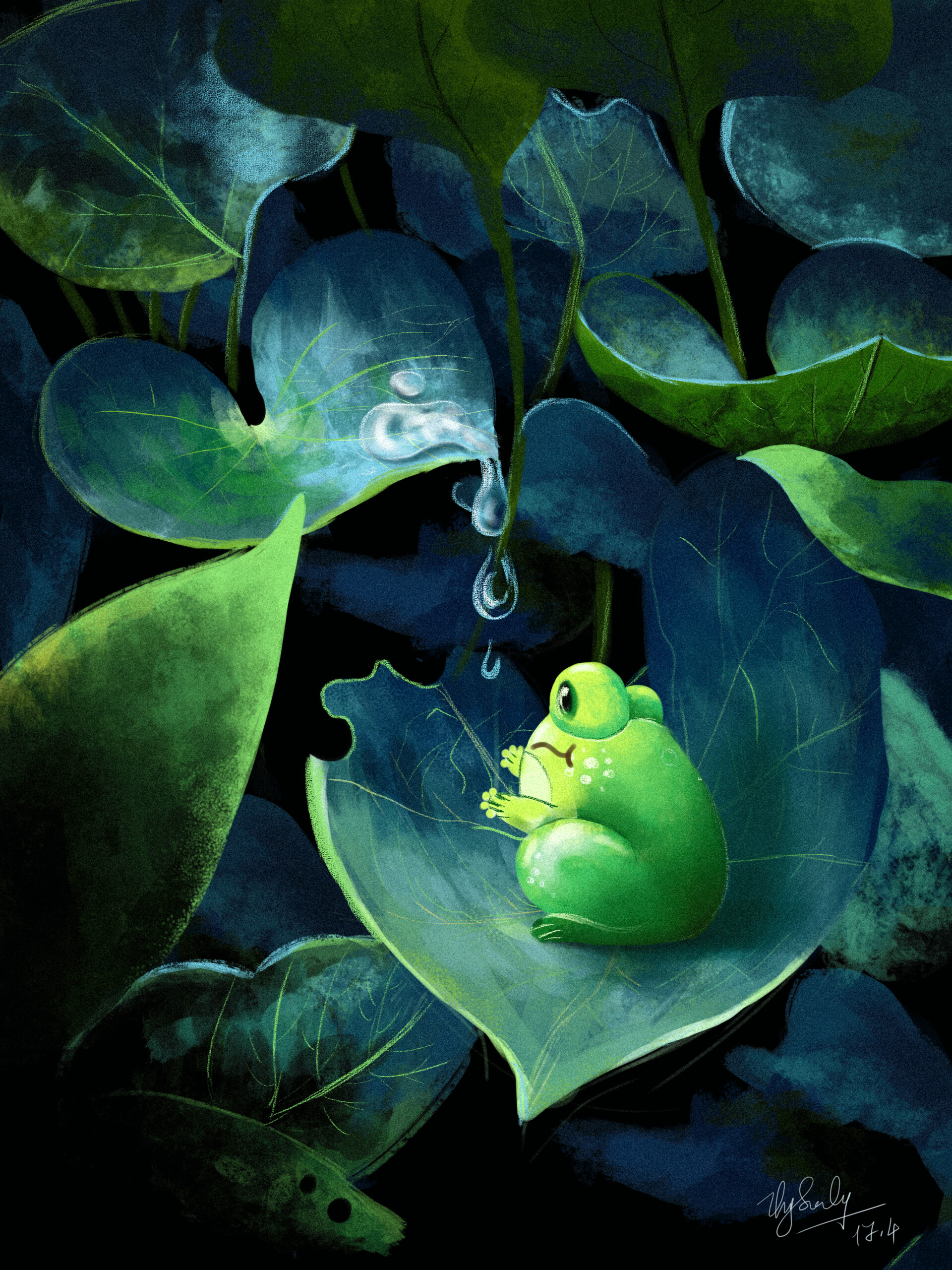 ArtStation - Cute frog_2018_