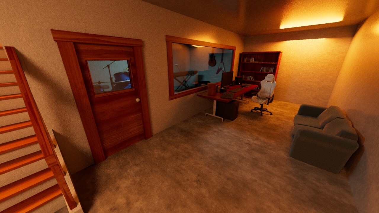 ArtStation - Basement Recording Studio