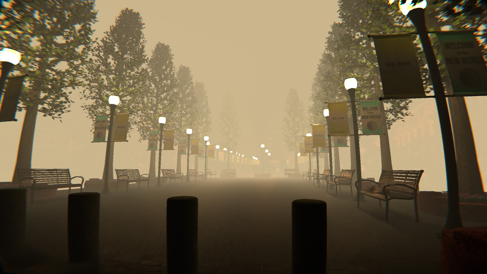 ArtStation - Morning Mist Park