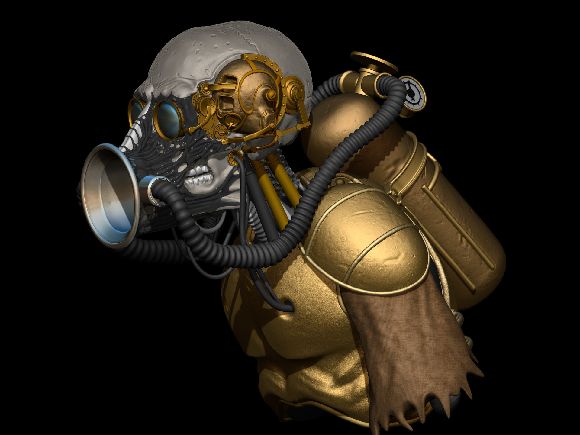 ArtStation - Skull Soldier (WIP)