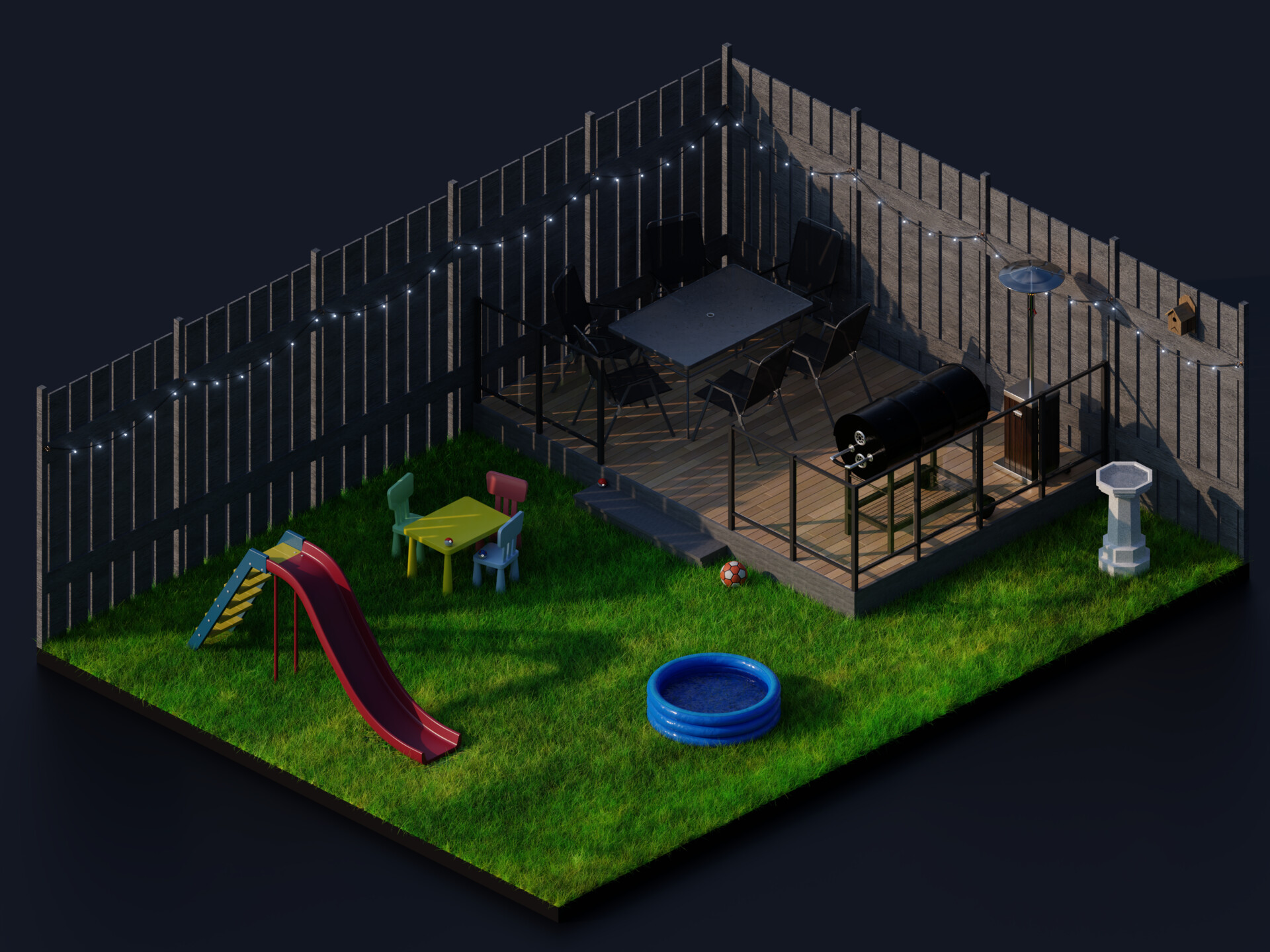 ArtStation - Isometric Garden