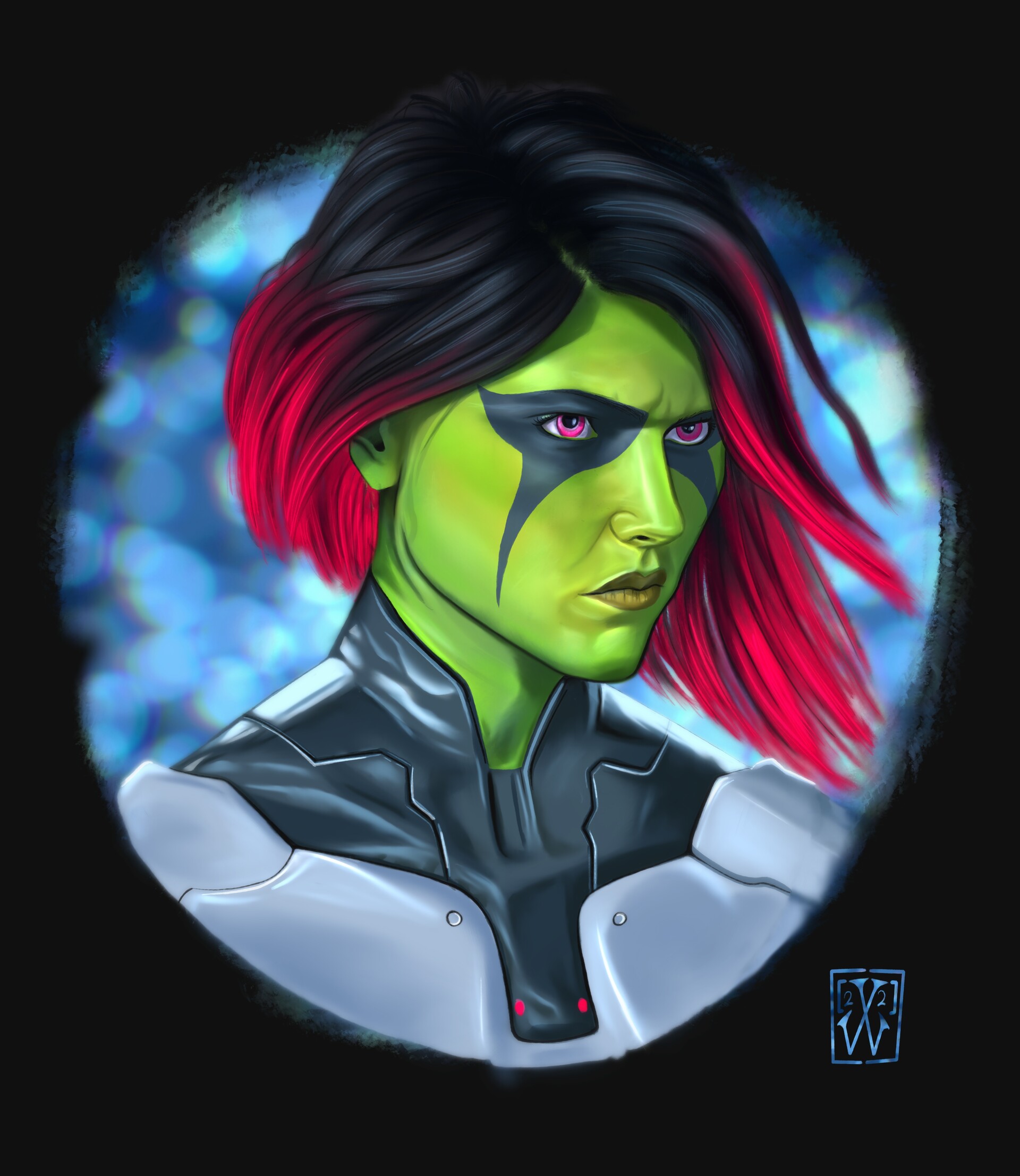 ArtStation - Gamora portrait