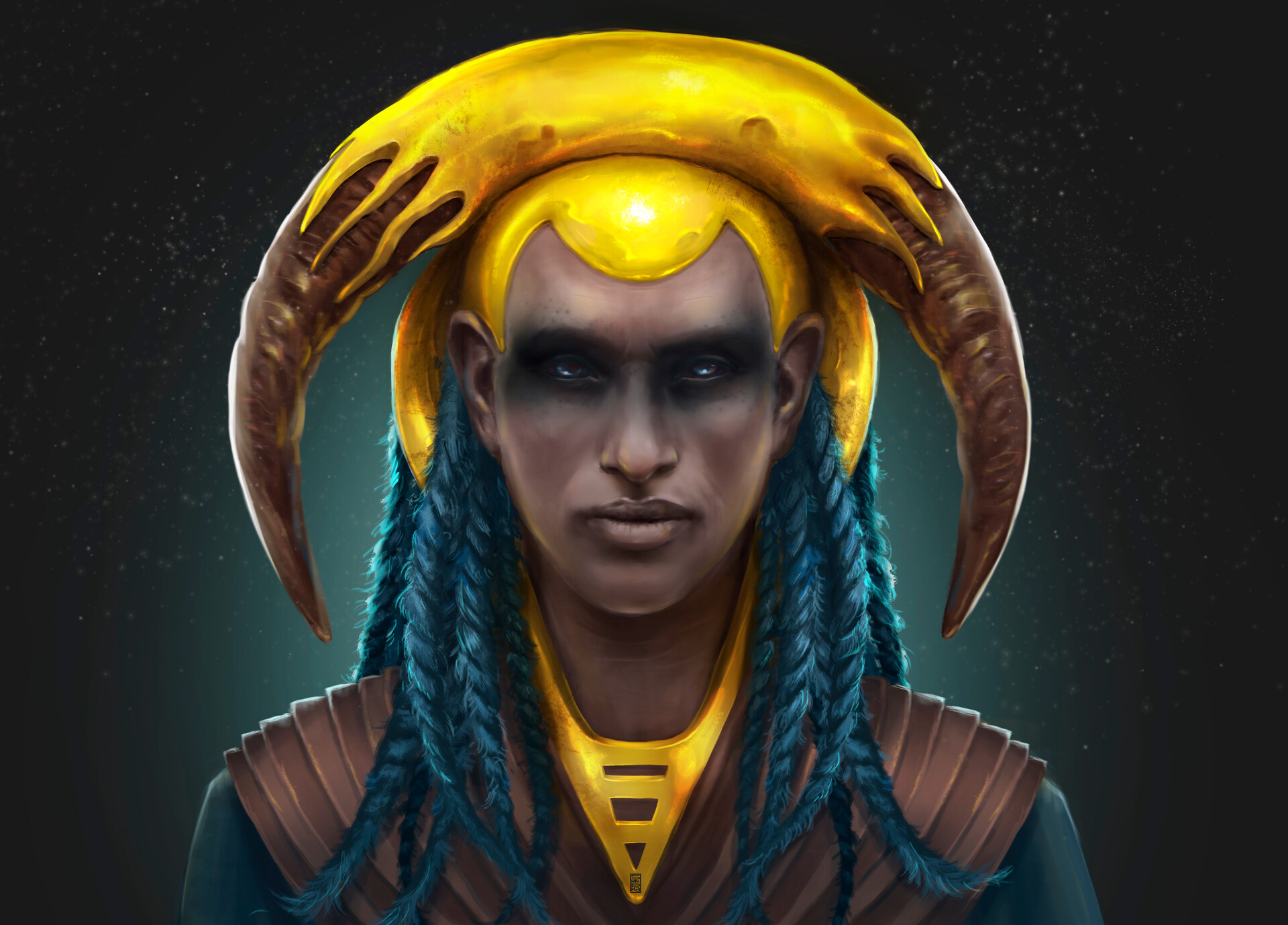 ArtStation - Hieroglyph. Character concept. Personal project.