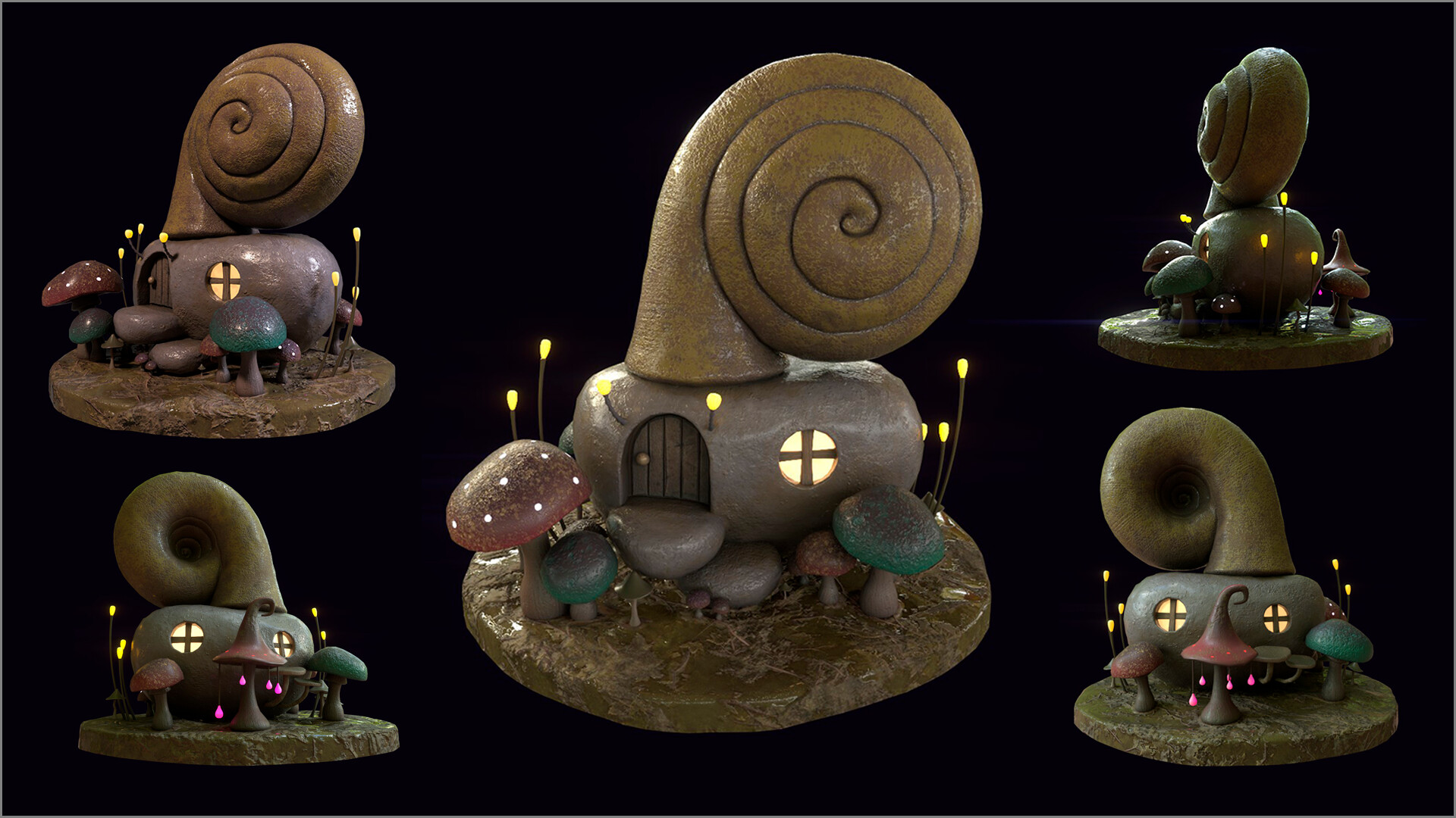 Boris Boiko - Stylized Fantasy Snail House