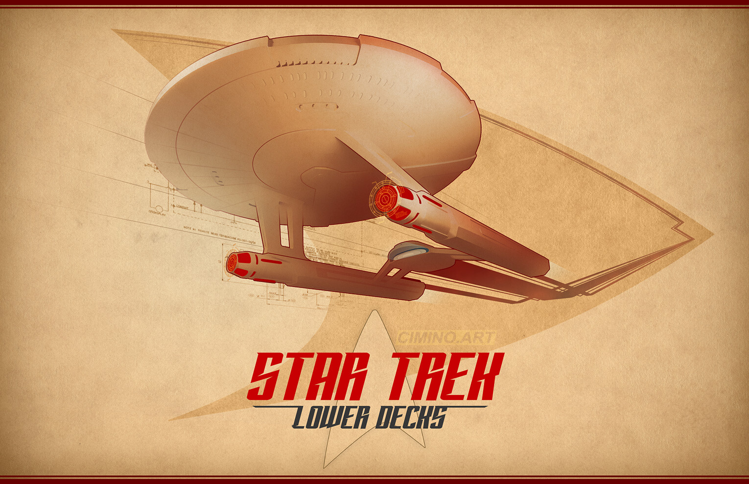 ArtStation - Star Trek: Lower Decks/Discovery Mashup Poster