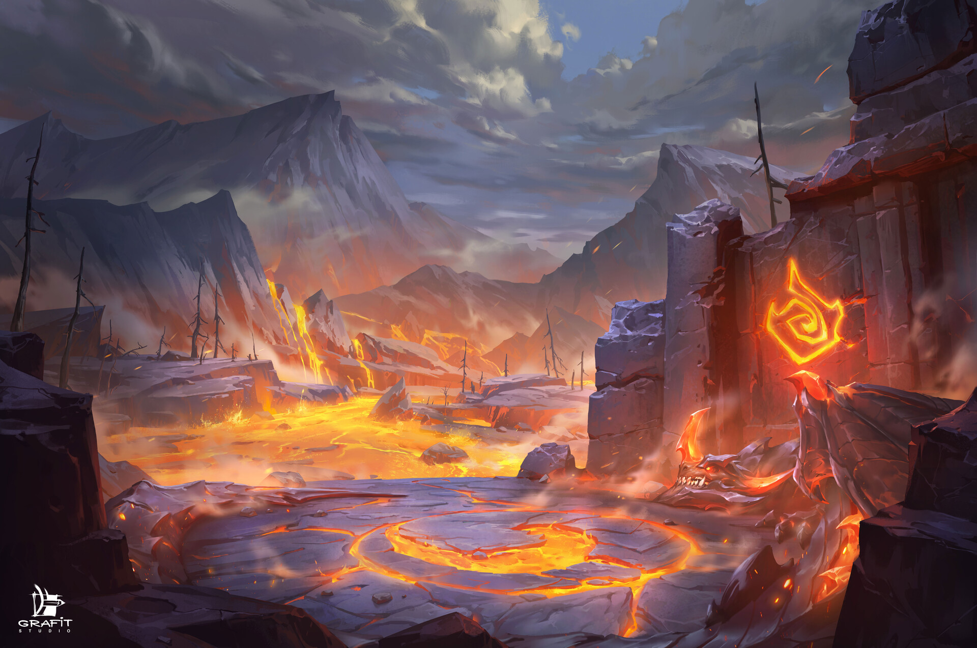 Dragon Pit Background for Wild Rift by Alexandr Pachin — ProUser.Me