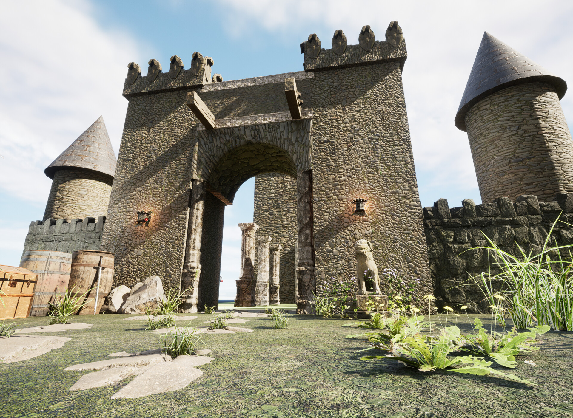 ArtStation - Old Castle Concept Scene
