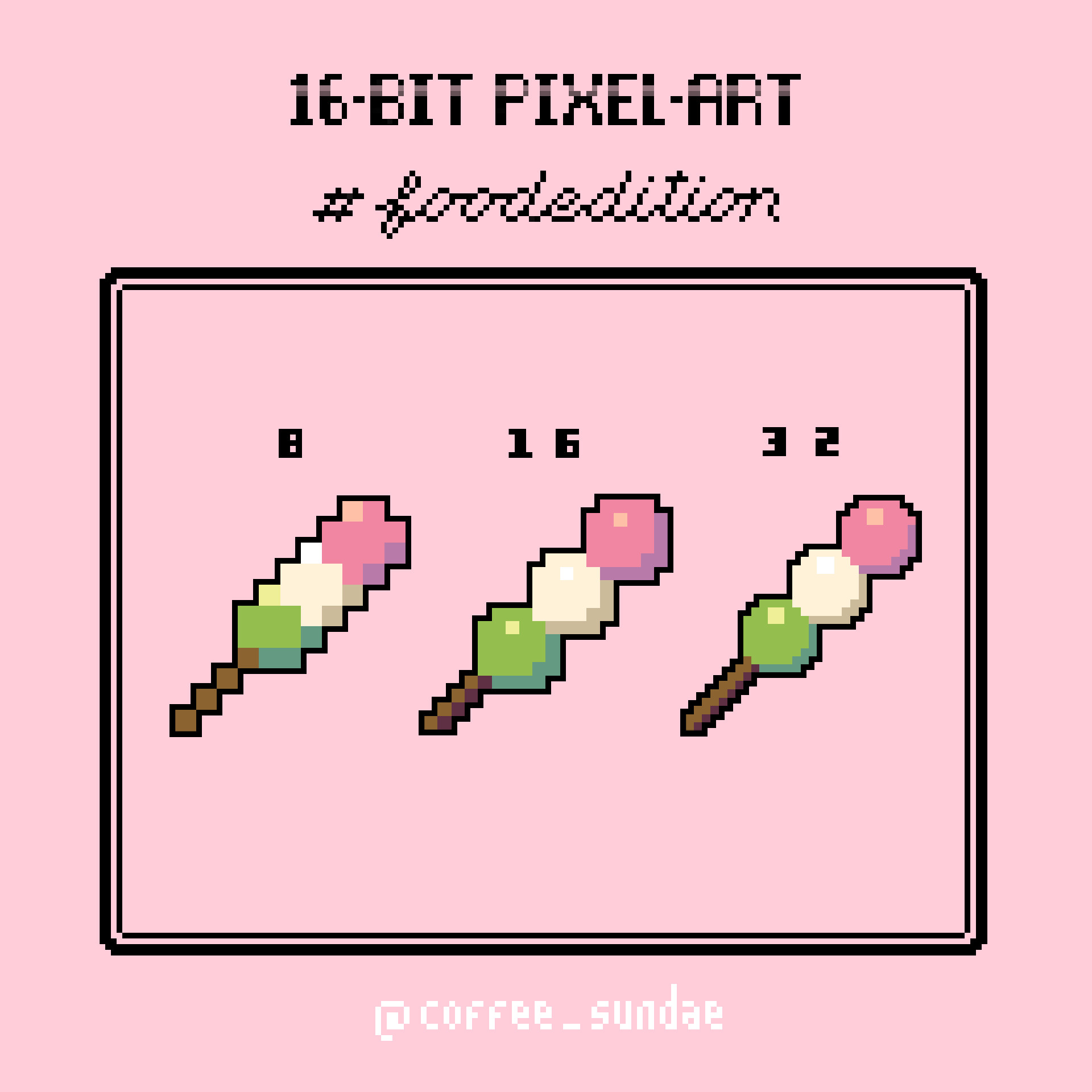 Small Pixel Art Food