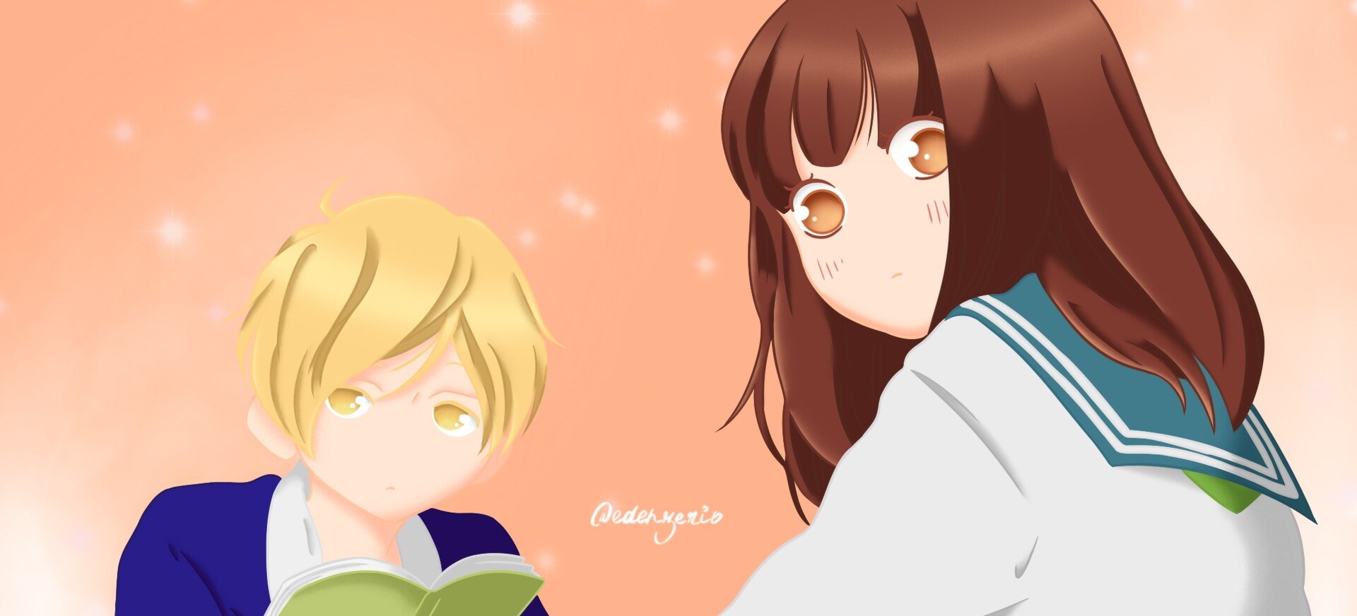 ArtStation - Rio x Yuna [ •Love, be loved leave, be left• Manga by IO ...