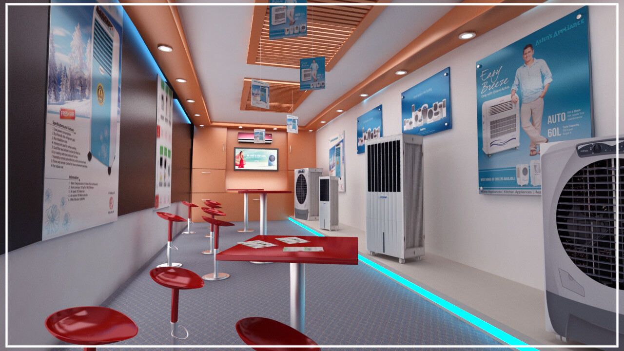 ArtStation - 3D_VAN & STALL DESIGHN