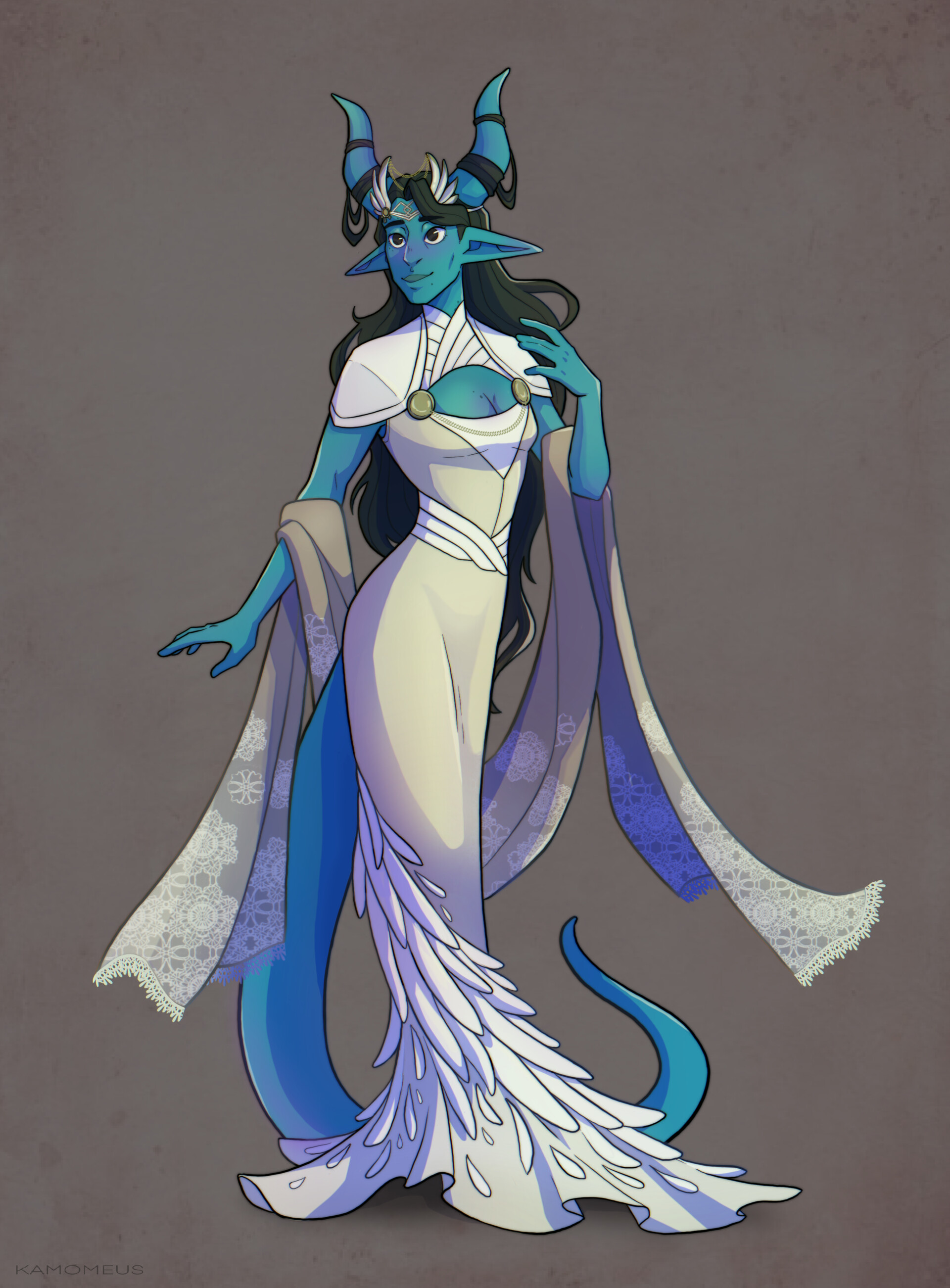 ArtStation - Loraith - The tiefling Queen