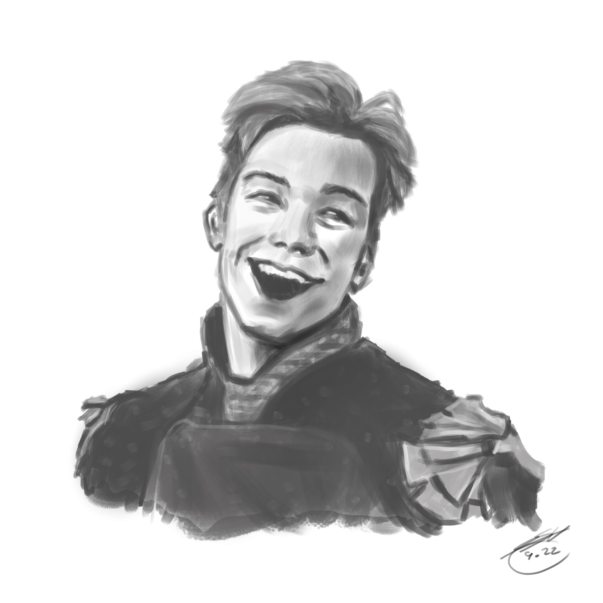 ArtStation - Greyscale Portrait Section