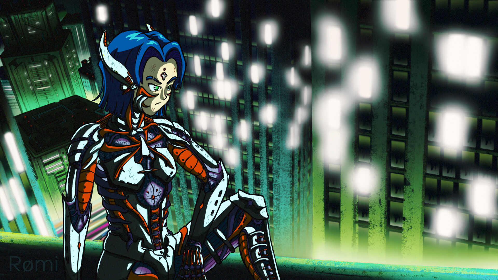 ArtStation - 80's Anime Cyborg