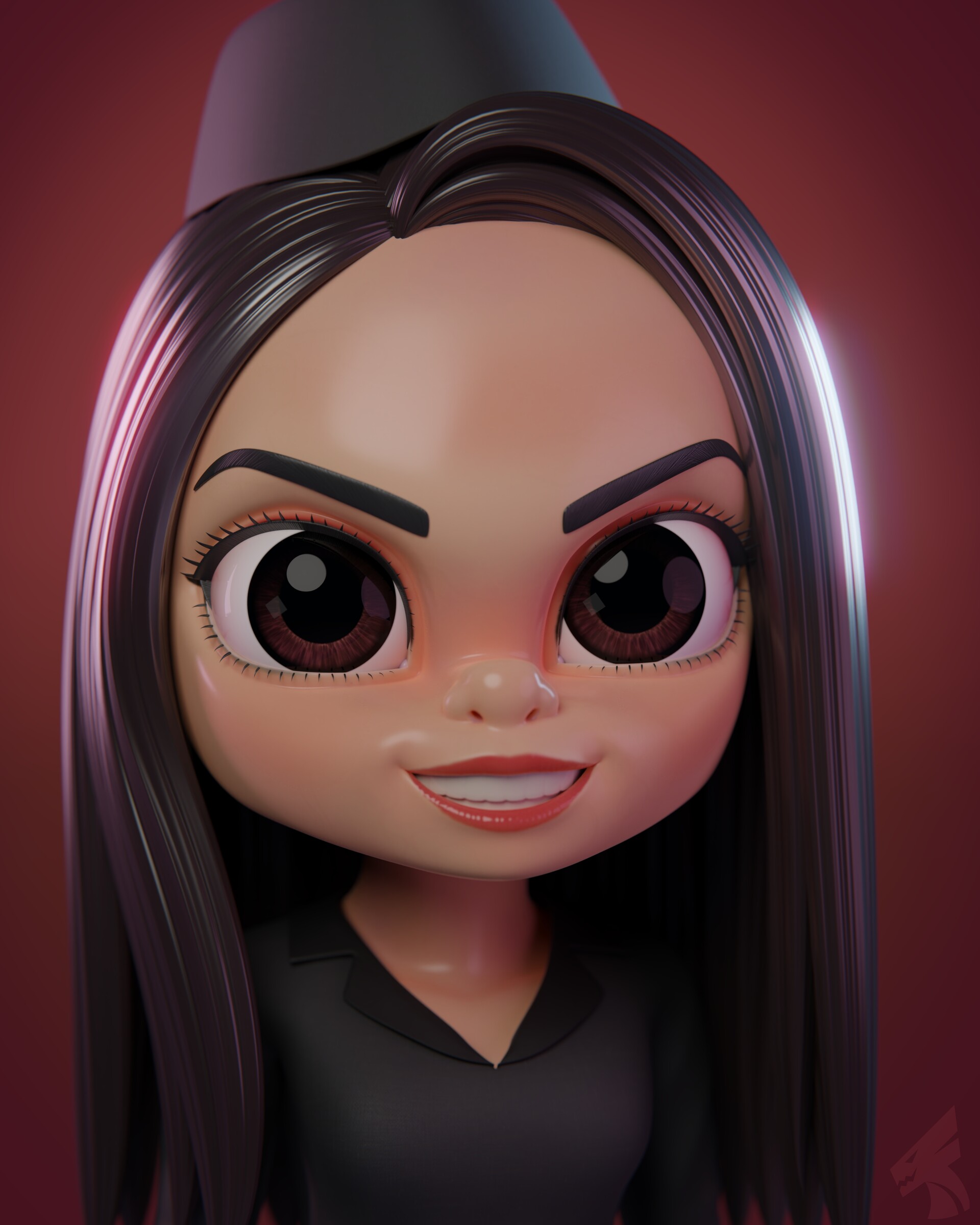 ArtStation - FakePerson02 - Stylized Portrait Sculpt