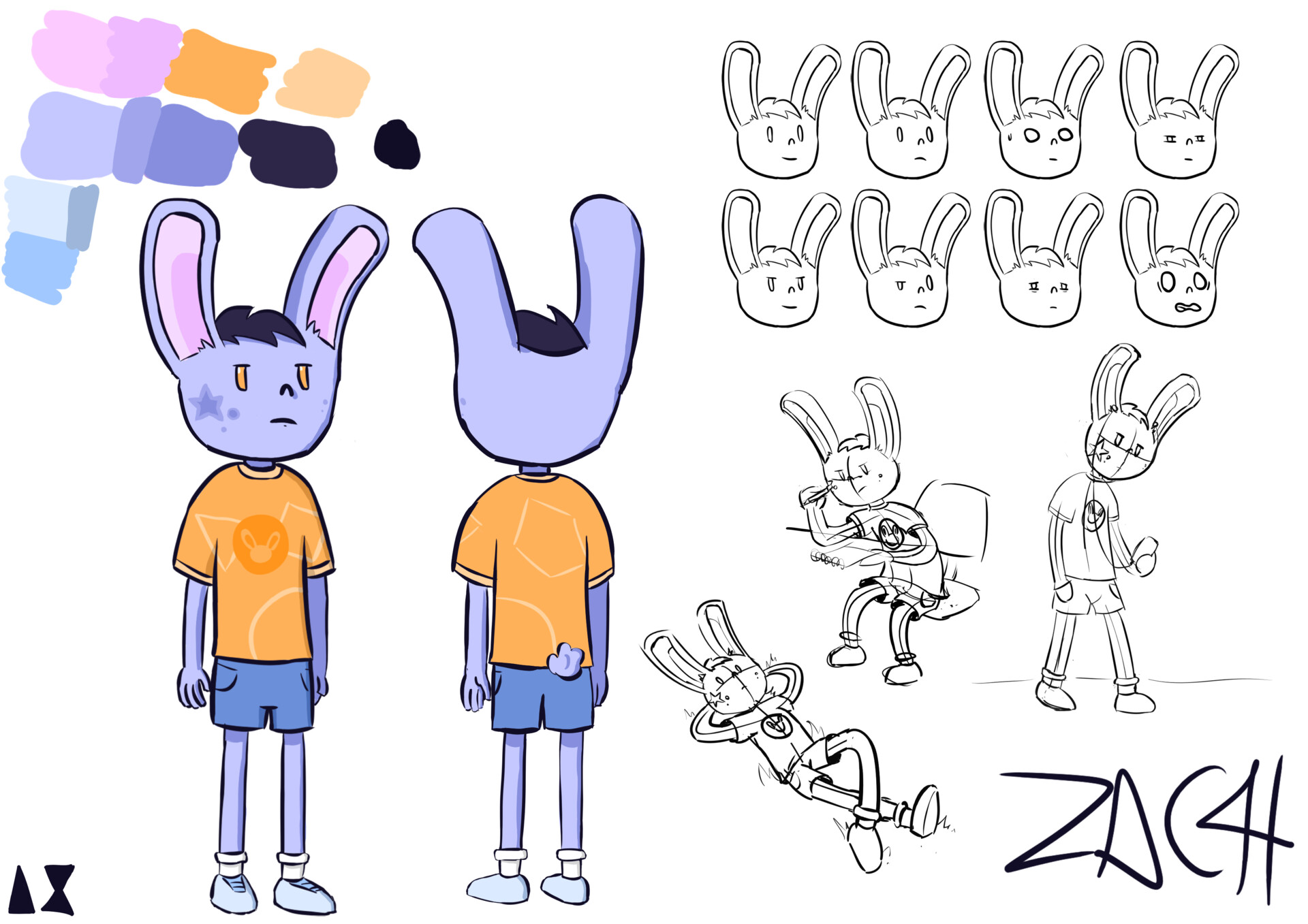 ArtStation - Character Design Exercise: Zach