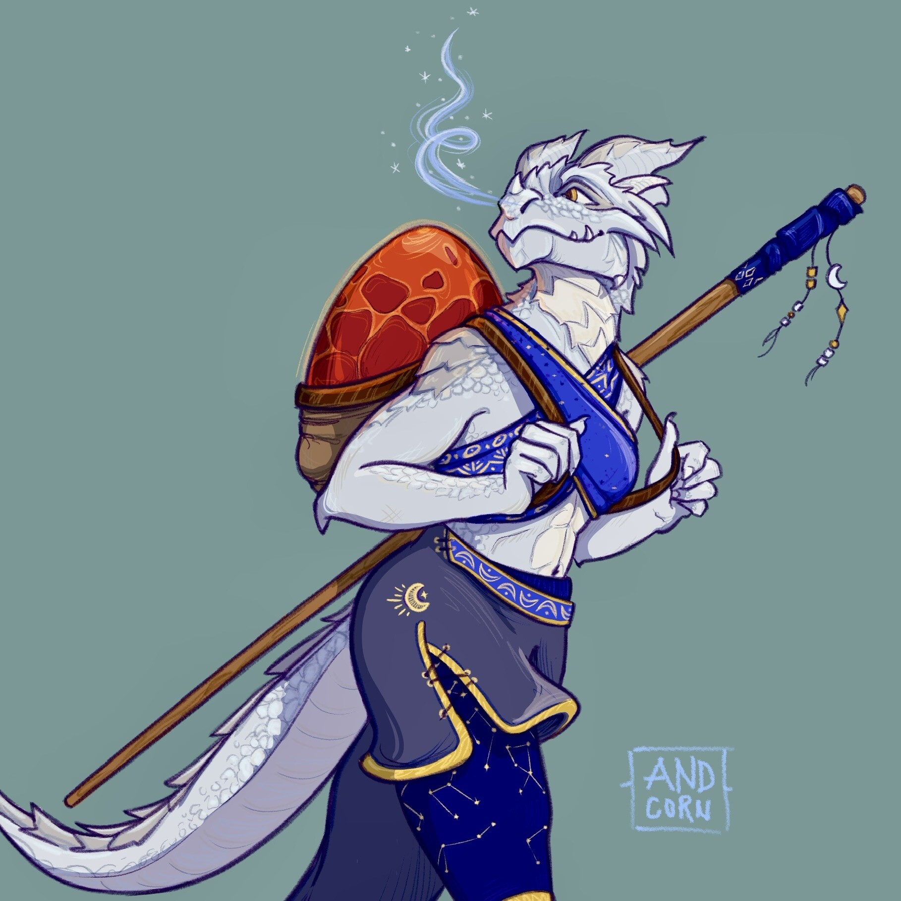 ArtStation - Dragonborn Monk dnd5e