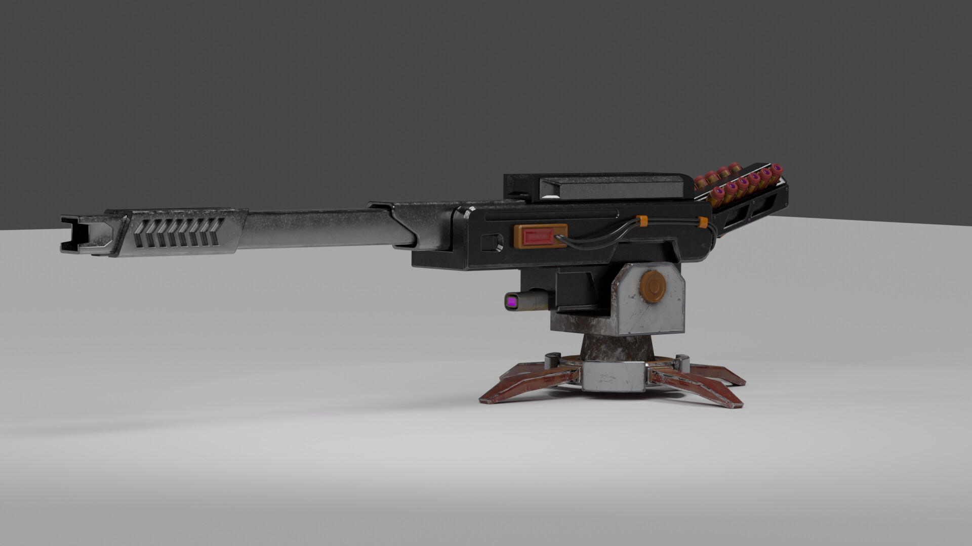 ArtStation - turret plasma-gun