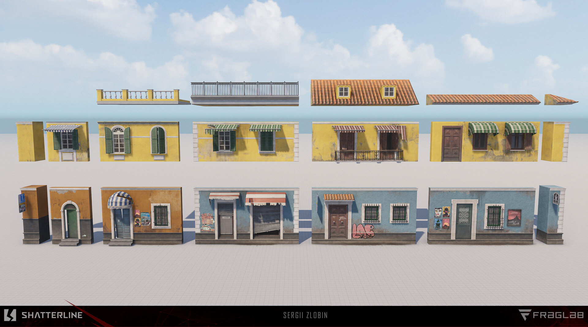 Sergii Zlobin - Shatterline - Old town map