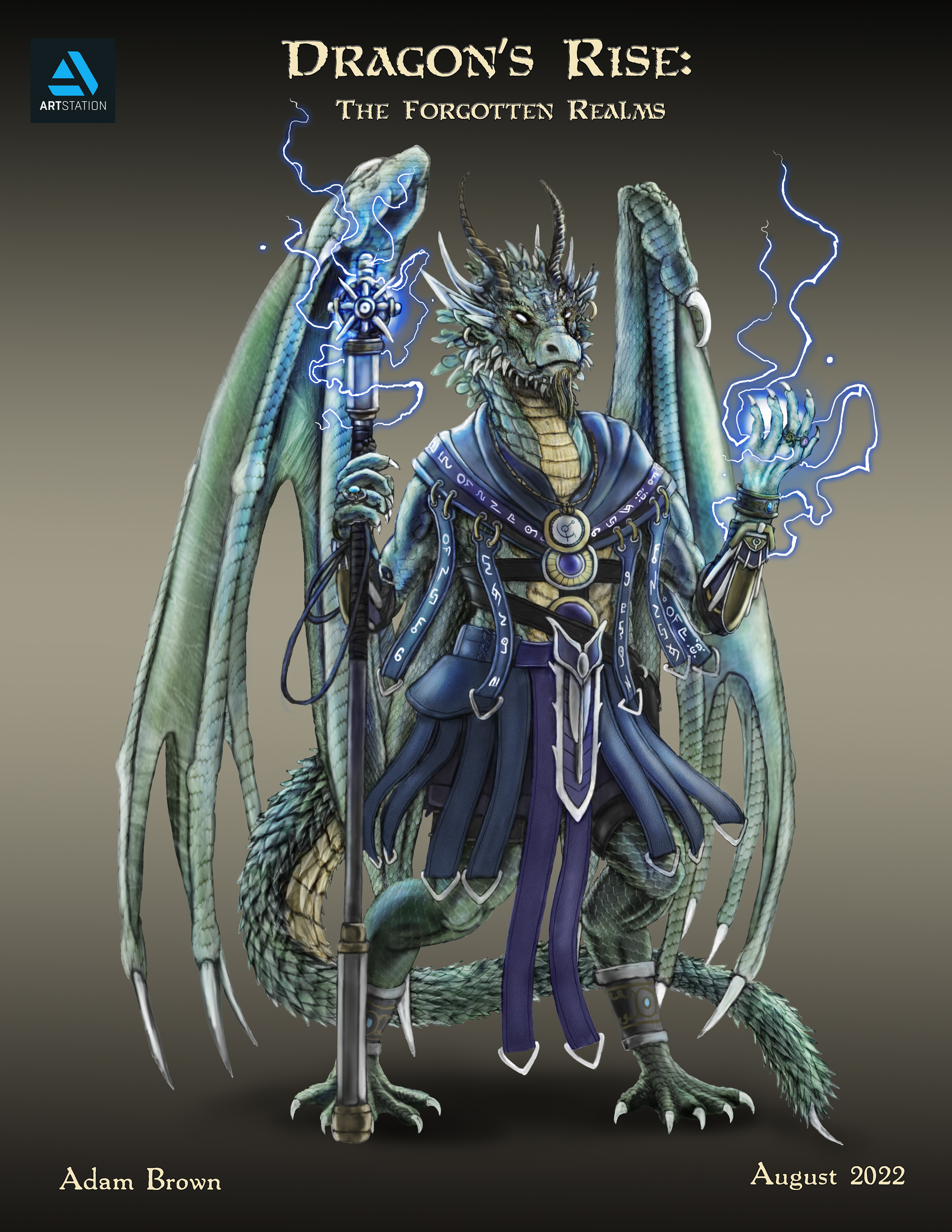 Adam Brown - Dragon's Rise: Forgotten Realms (Art Station Character ...