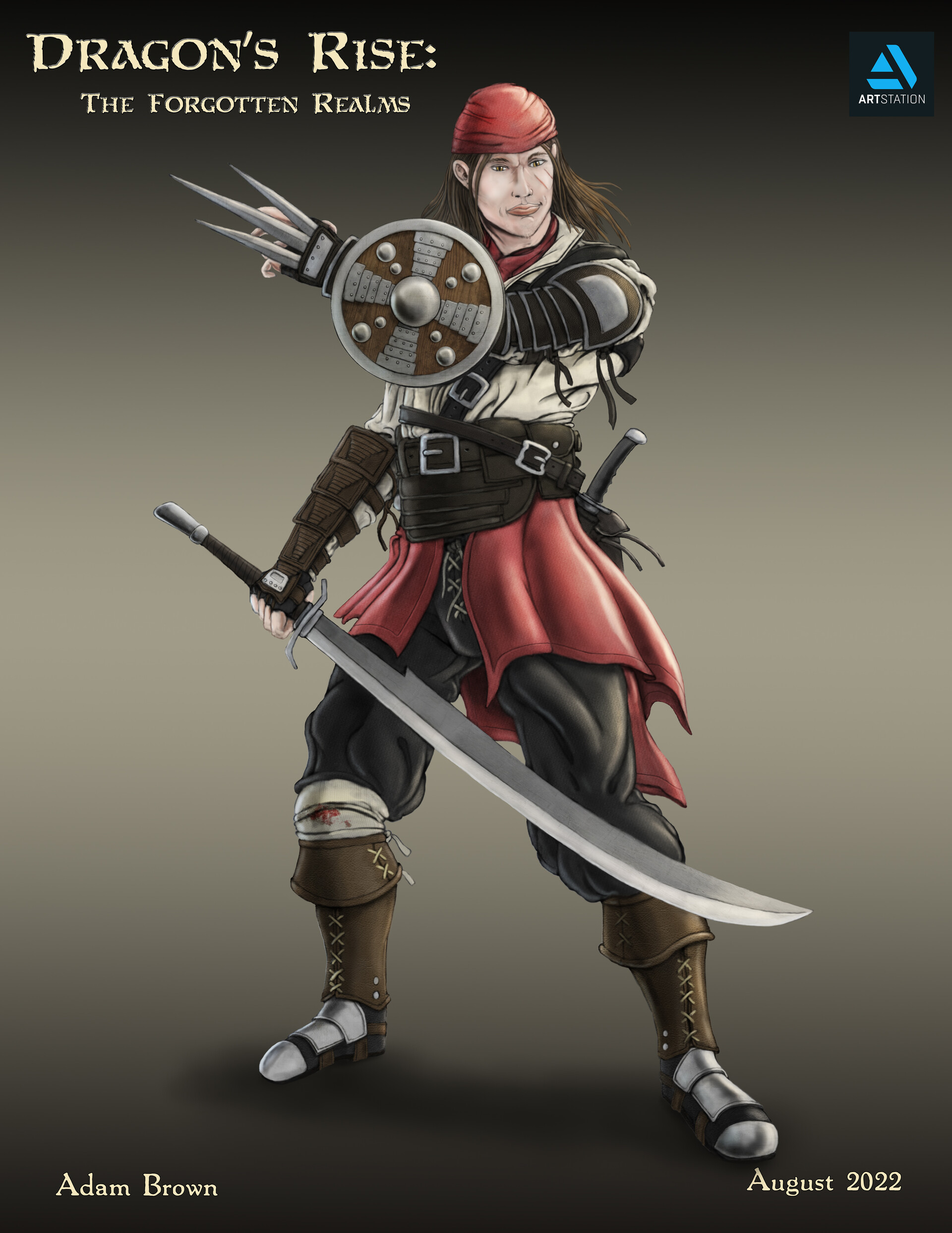 Adam Brown - Dragon's Rise: Forgotten Realms (Art Station Character Design Challenge)