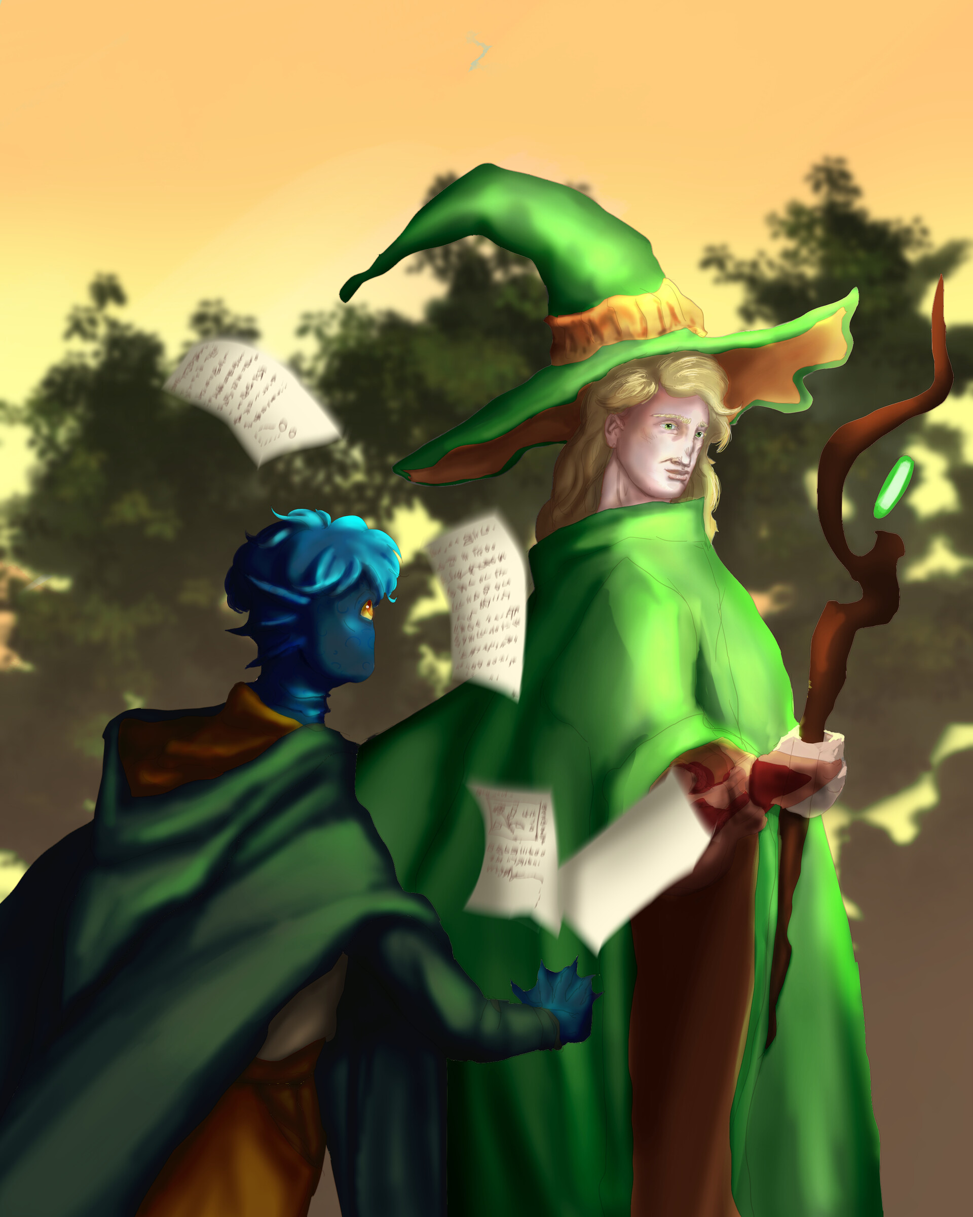 ArtStation - Mage and apprentice