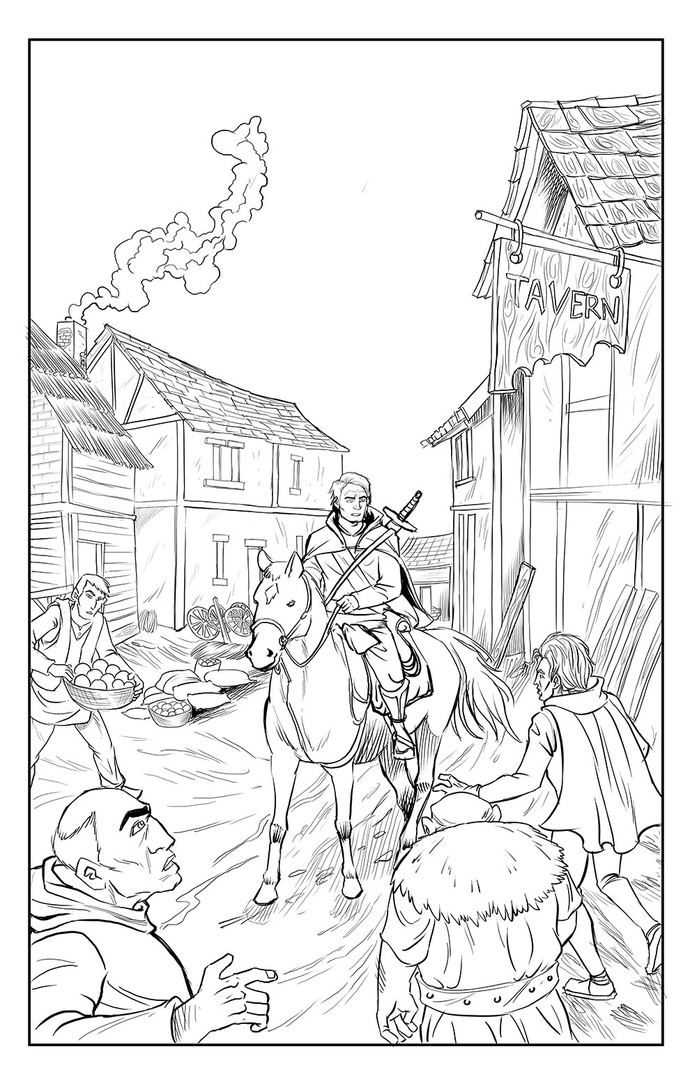 ArtStation - Comic Page_ MEDIEVAL