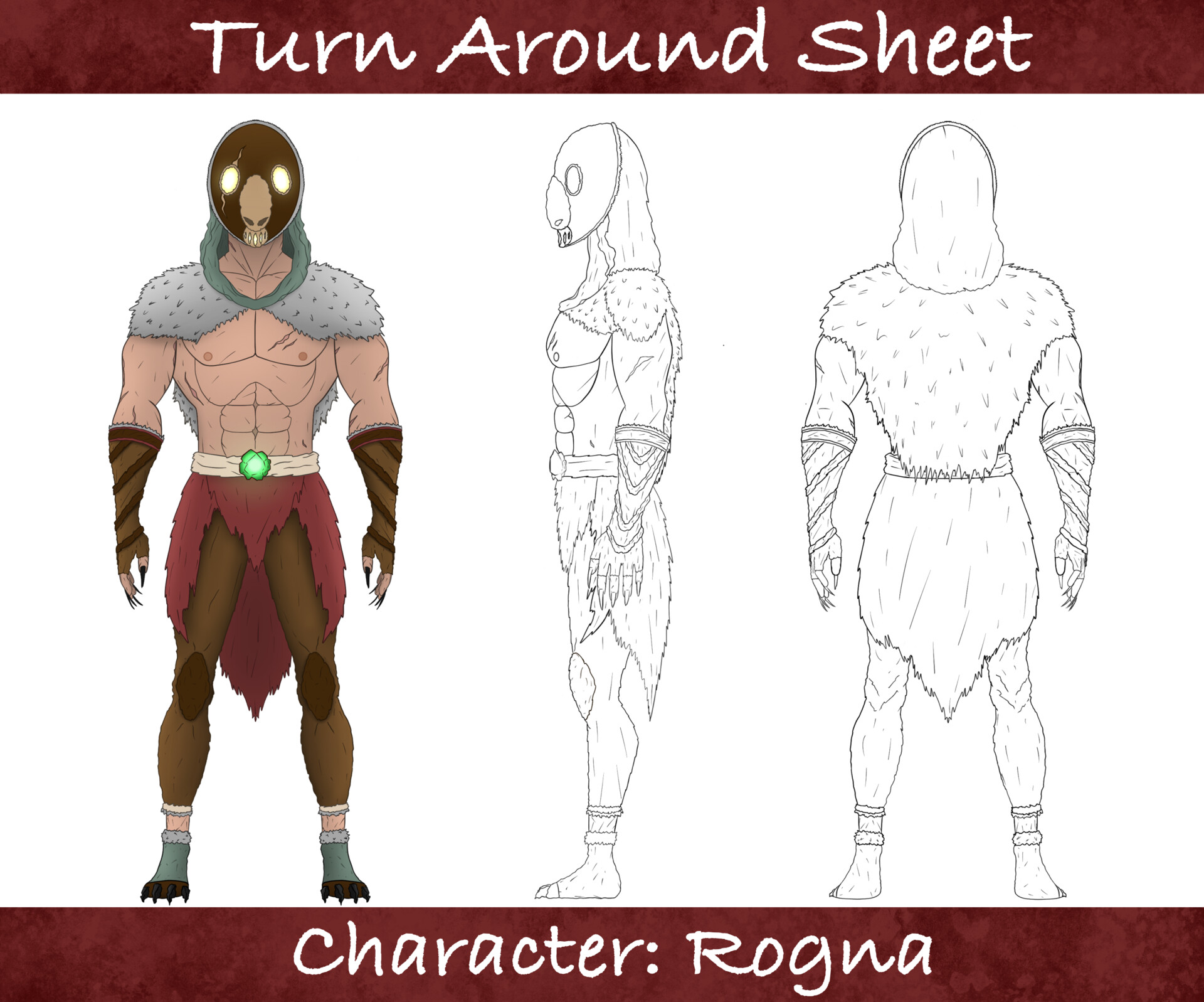 Connor Zommerfeld - Character Sheet - Rogna the Tribal Warrior