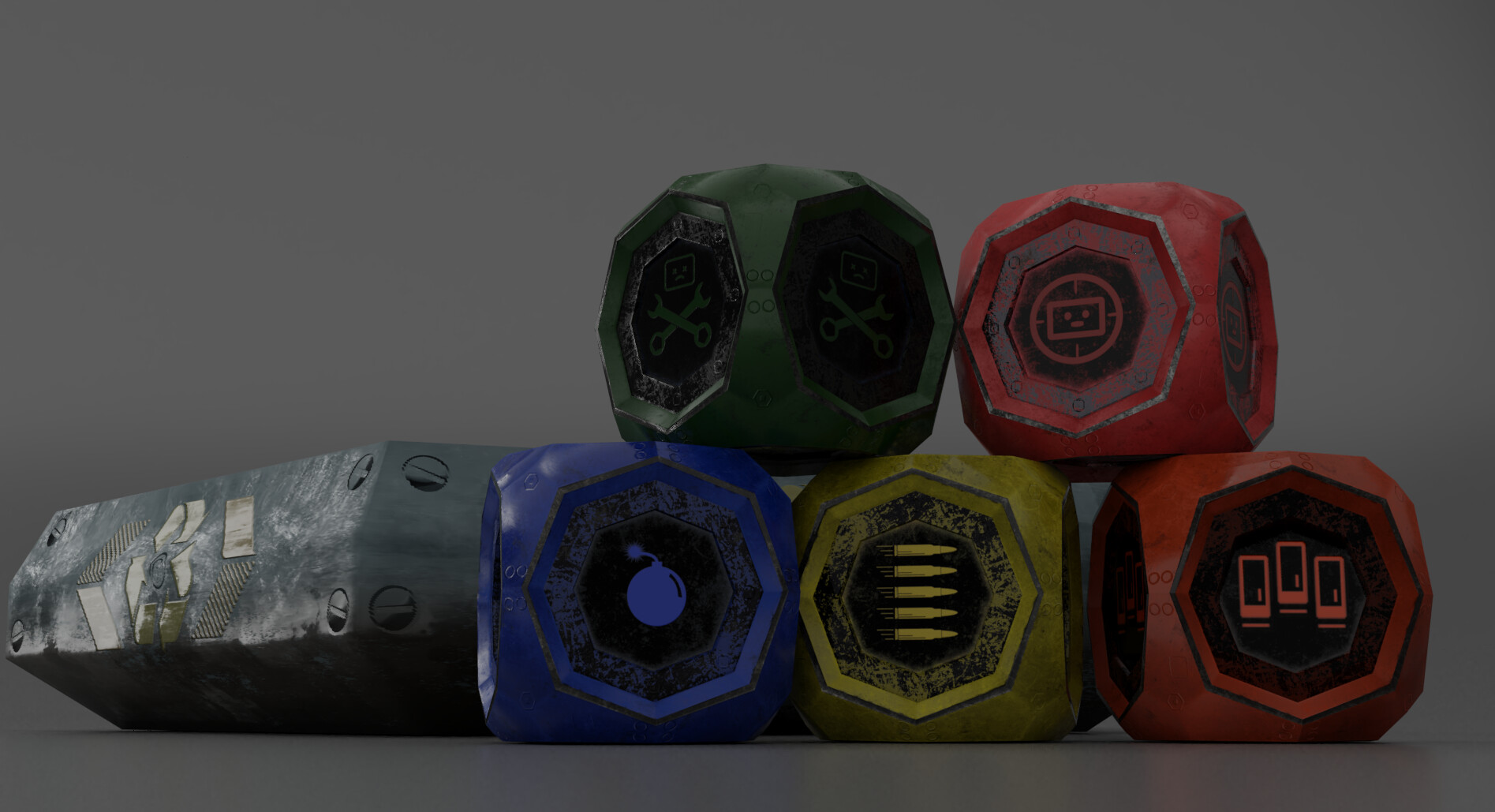 ArtStation - Low Poly Ammo Cubes