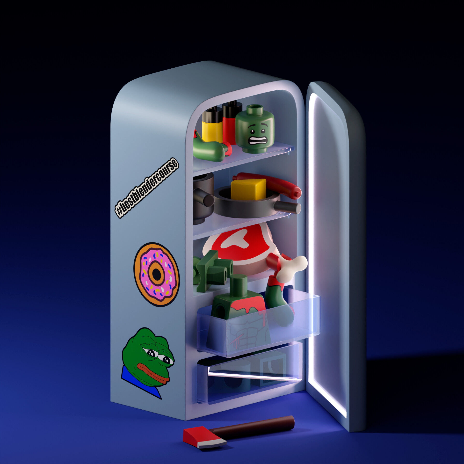 ArtStation - Weird fridge