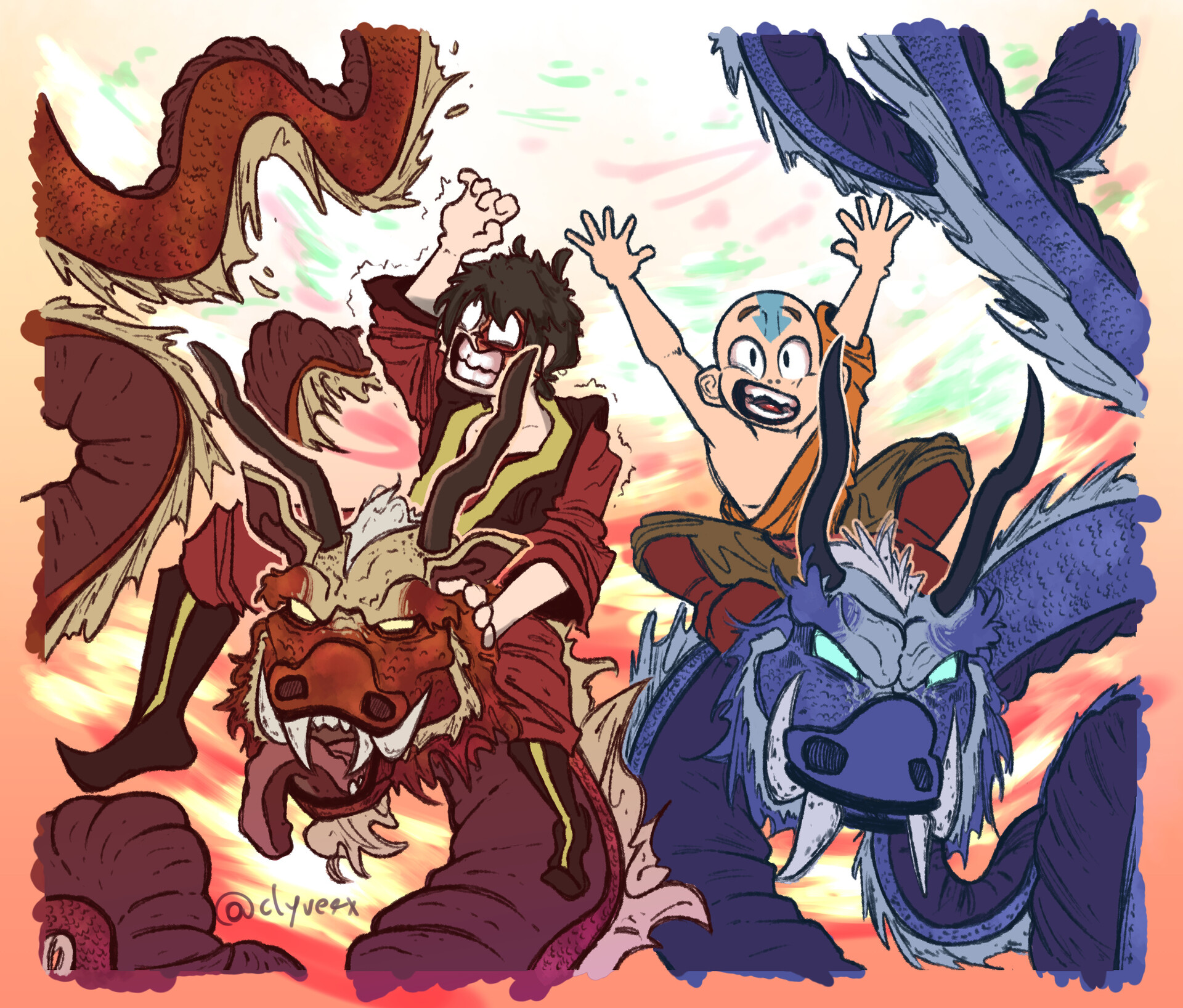 Clyver - Aang and Zuko Dragon Dance