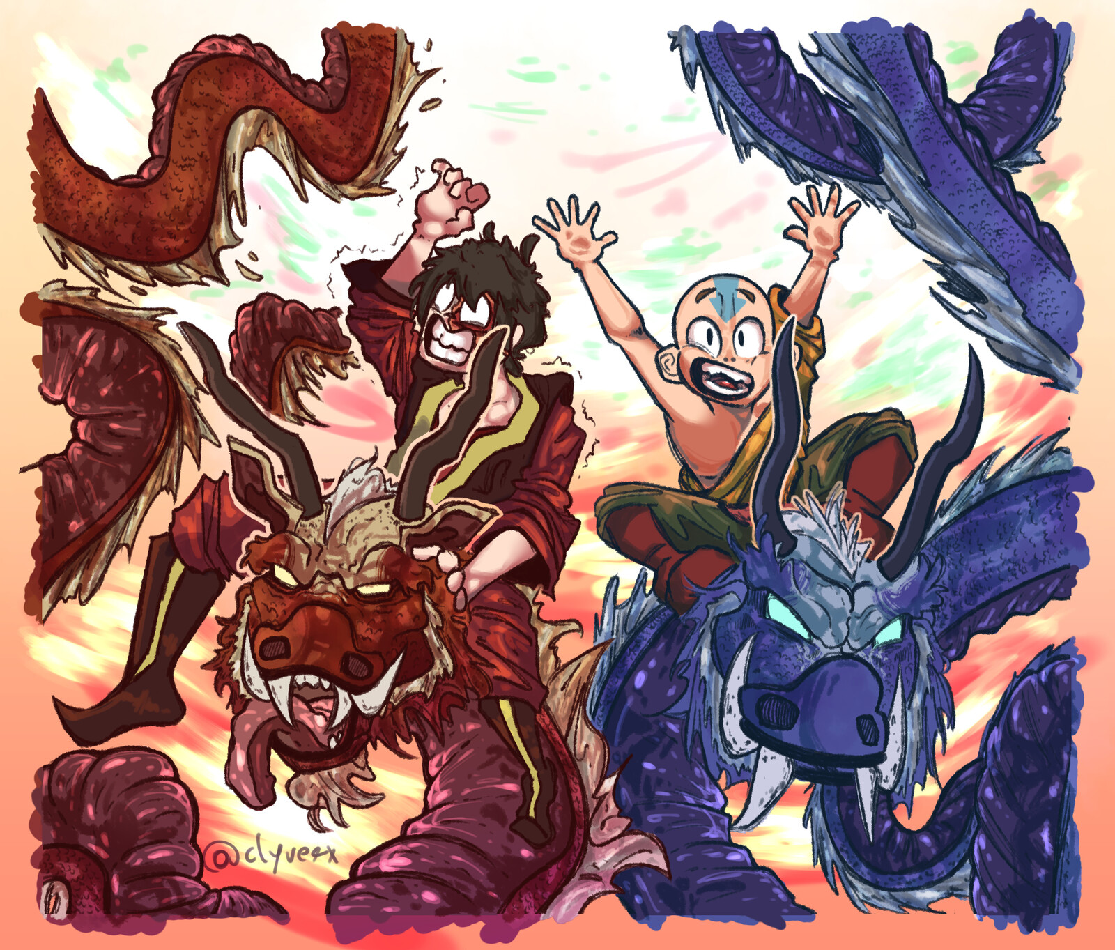 Clyver - Aang and Zuko Dragon Dance