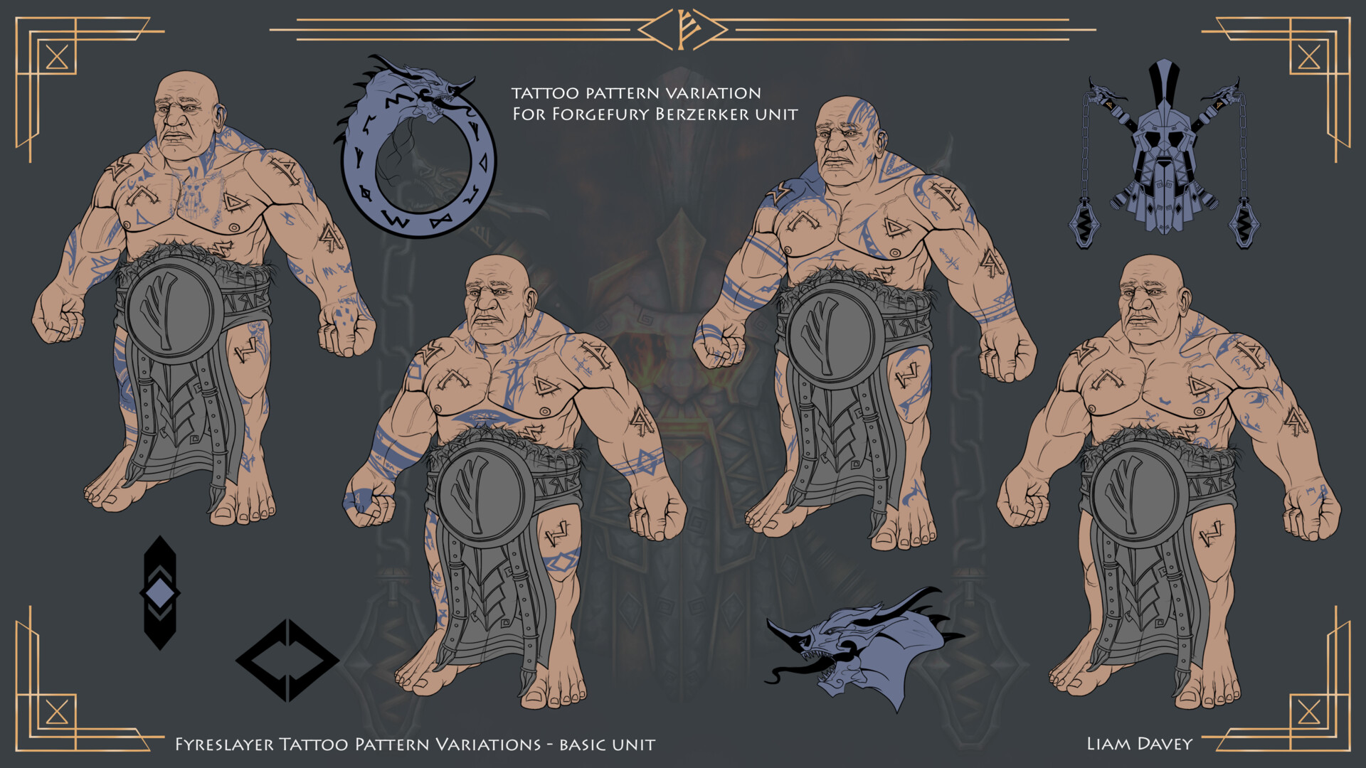 Liam Davey - Fyreslayer Ground Unit - Forge fury Berzerkers
