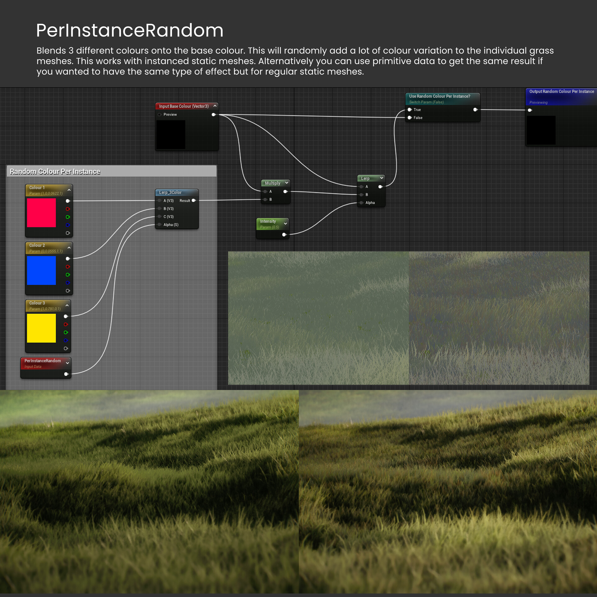 Joe Taylor - Portfolio - UE5 Grass Material + Breakdown!