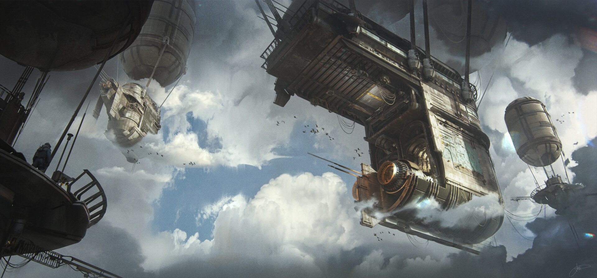 ArtStation - Floating ships