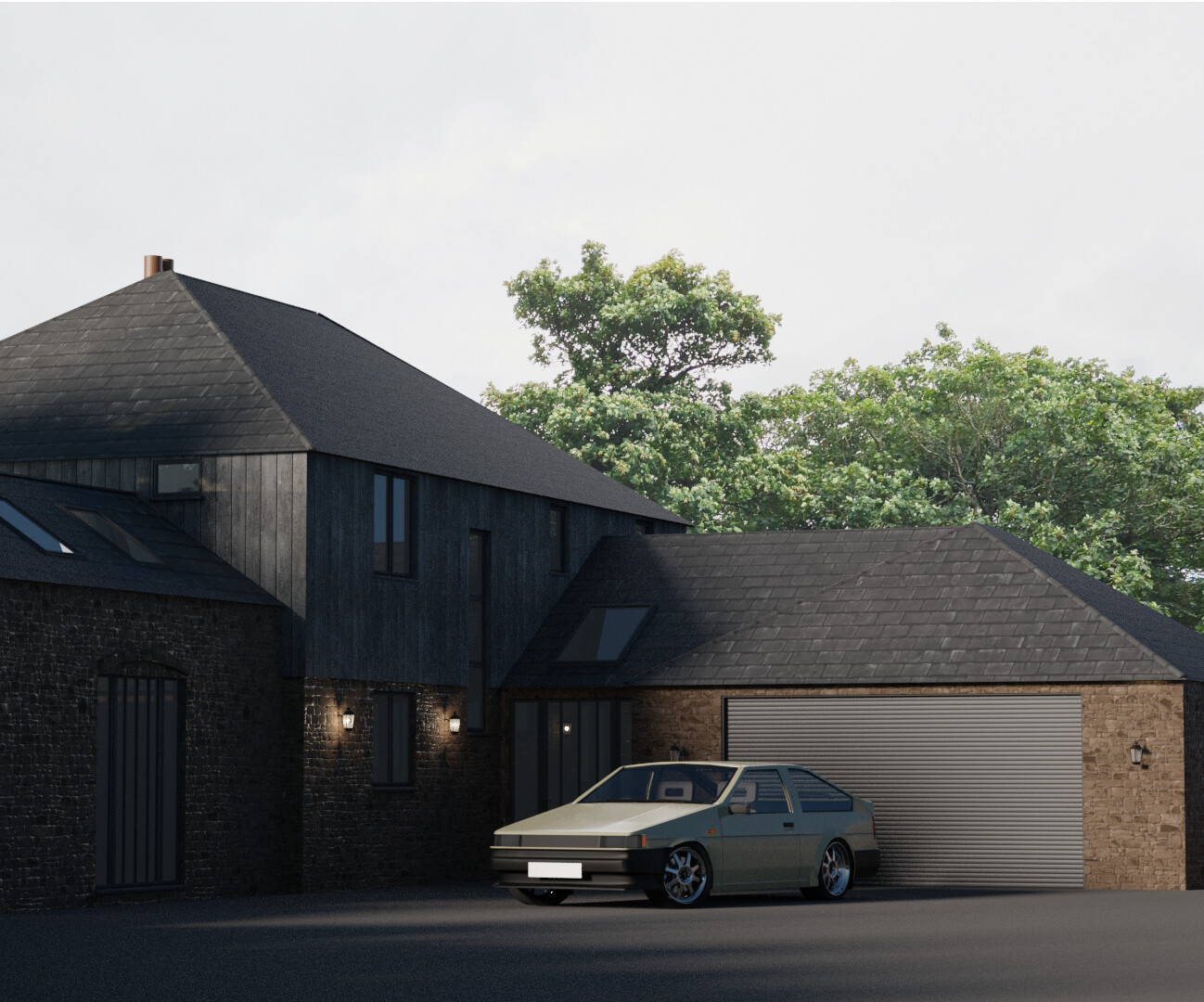 ArtStation - House & AE86