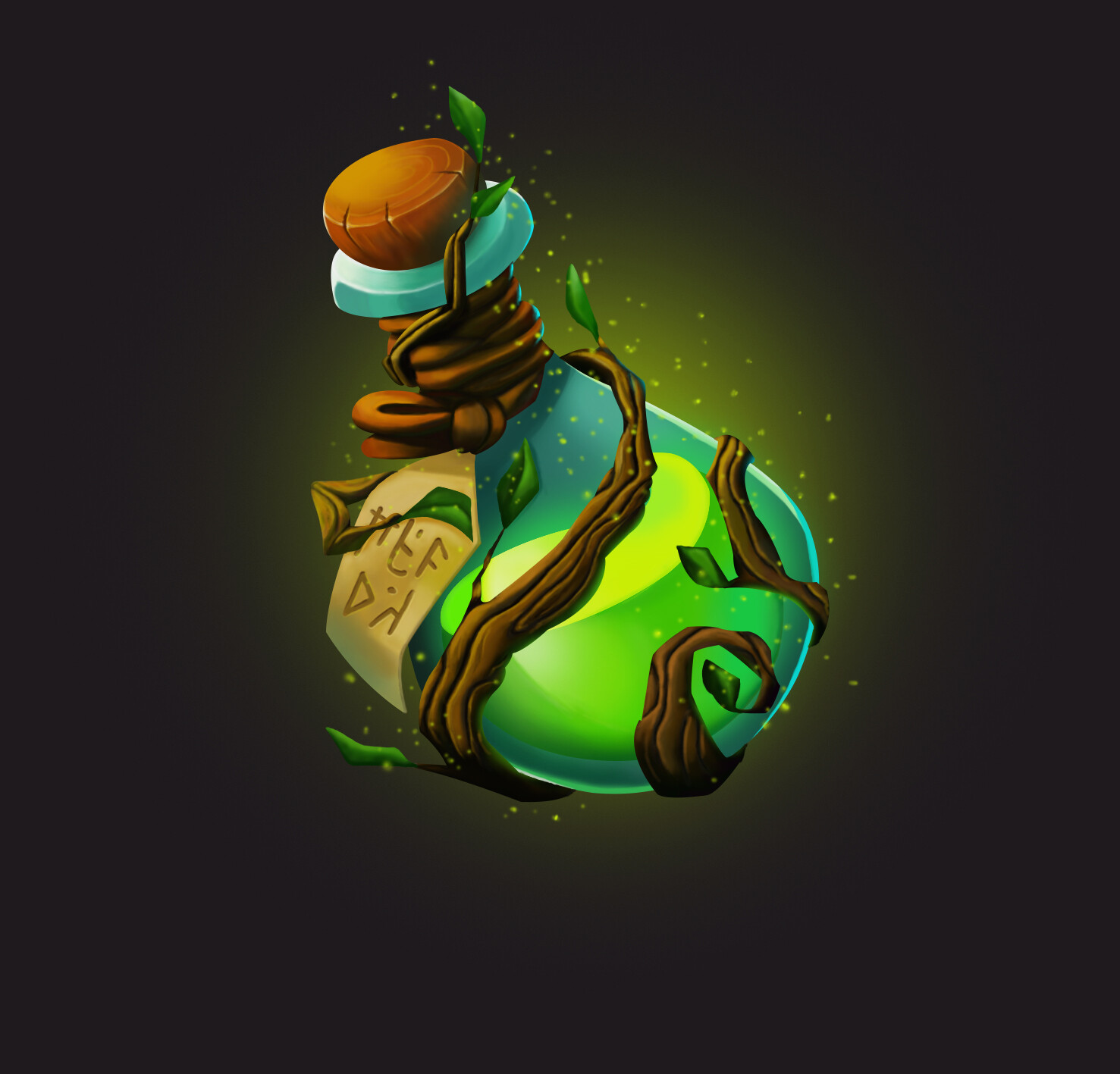 ArtStation - Poison bottle