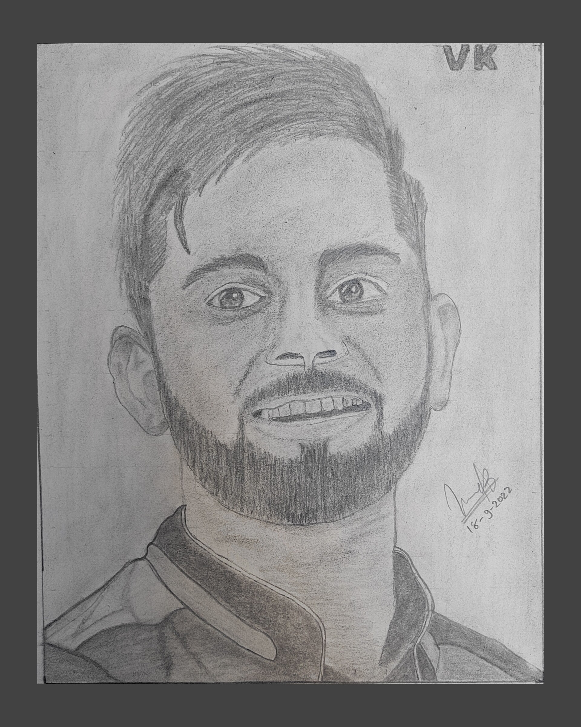 ArtStation - virat kohli sketch || Vivek Parmar Arts || Sketch Of King ...