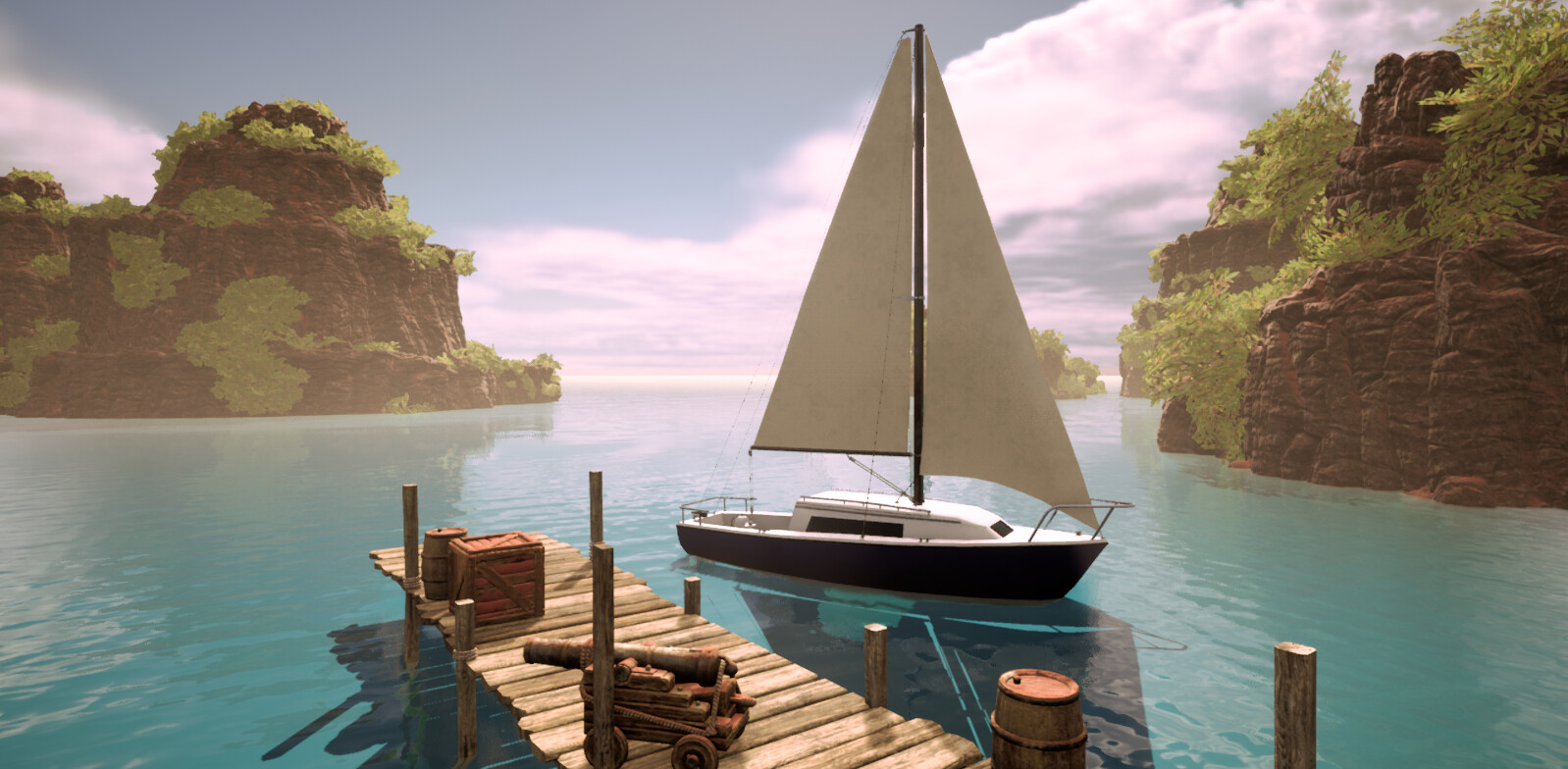 ArtStation - Sailboat Scene